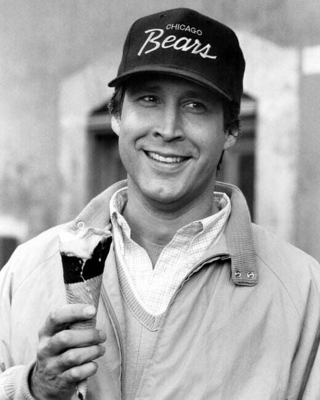 Chevy Chase classic smiling as Clark Griswold in Chicago Bears hat 8x10 ...