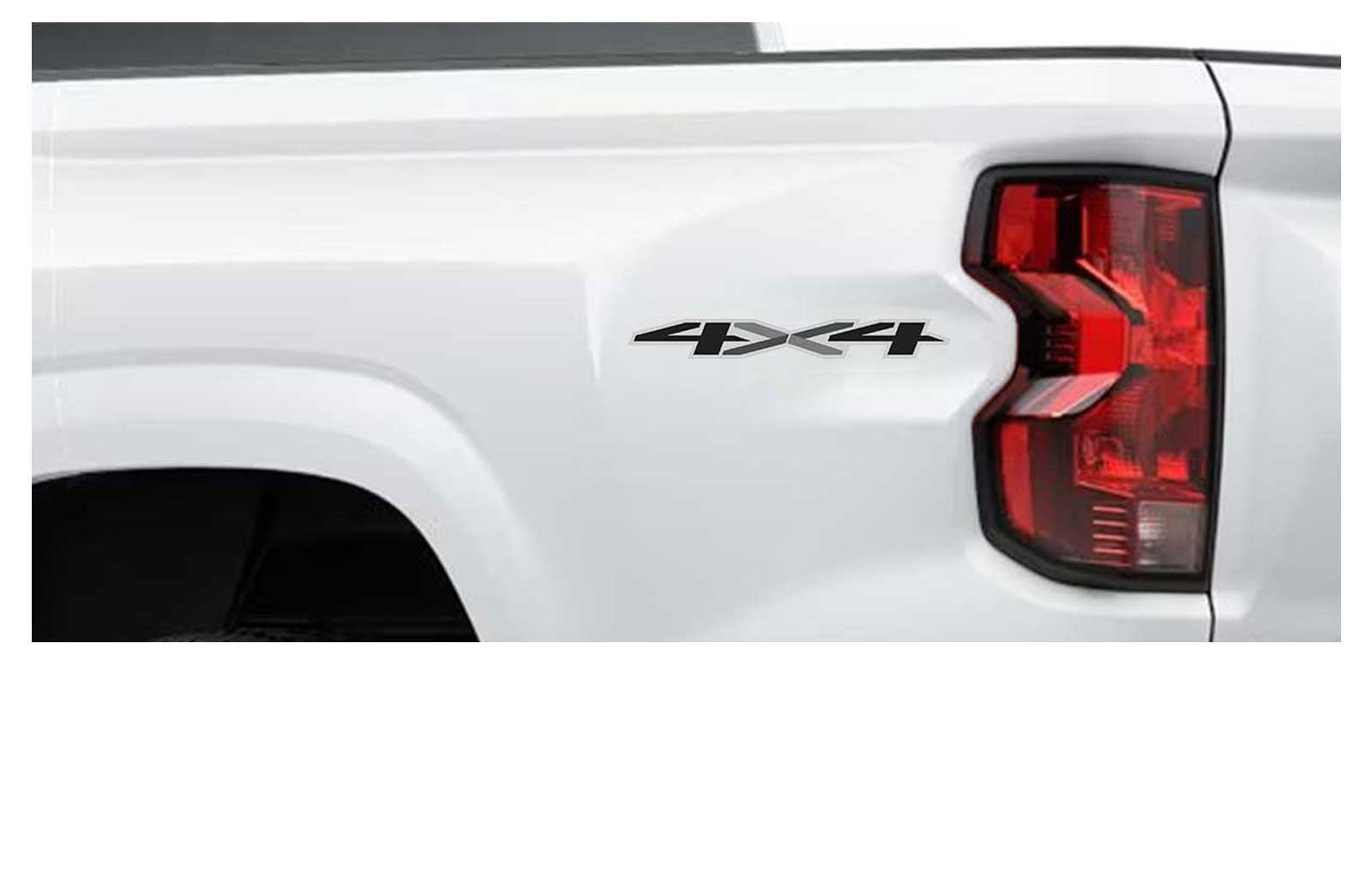 Chevy Colorado Custom Printed 4x4 Bedside Decals 2023-2025 Set of 2 ...