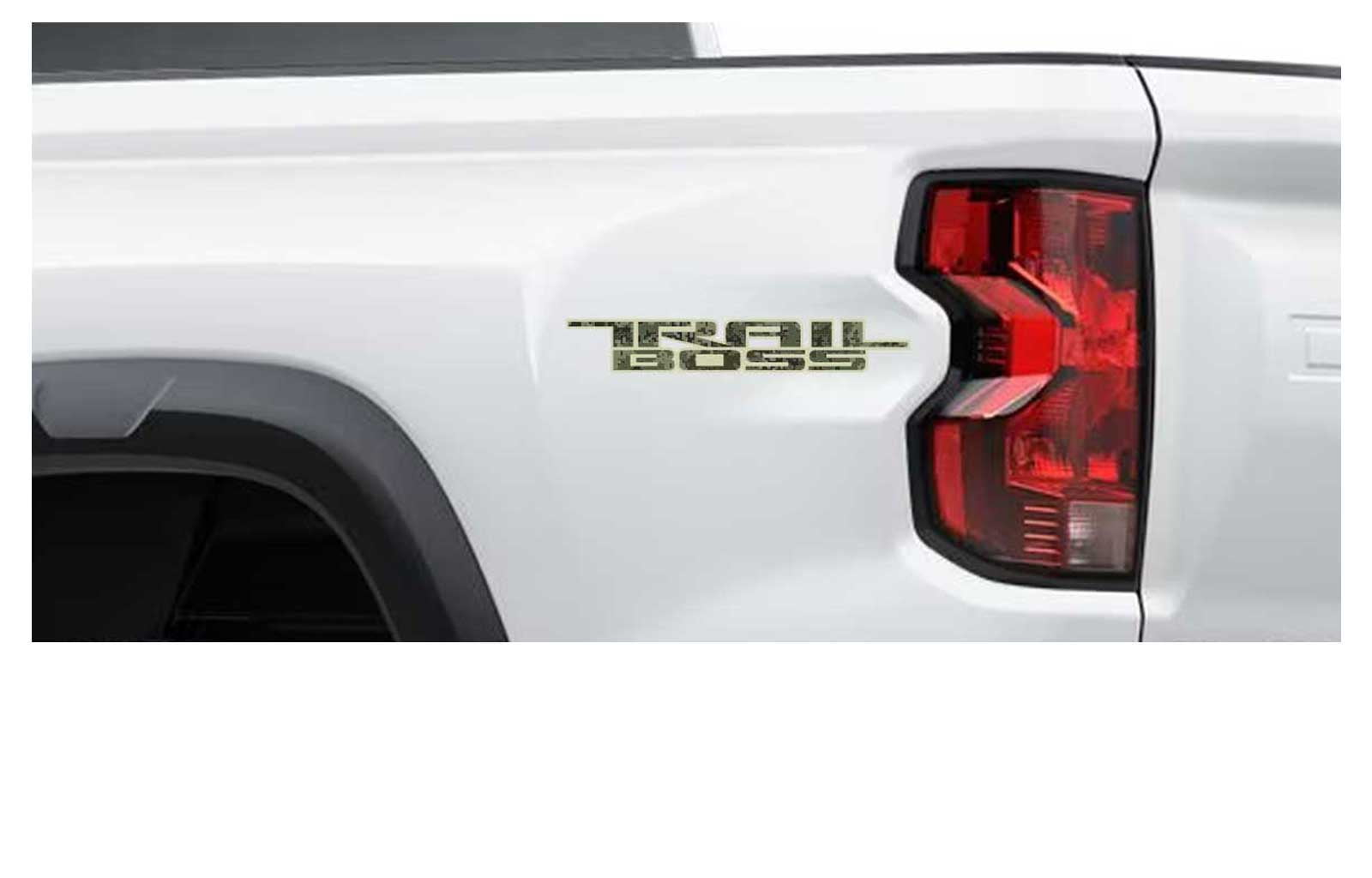 Chevy Colorado Digital Camouflage TRAIL BOSS Bedside Decals 2023-2025 ...