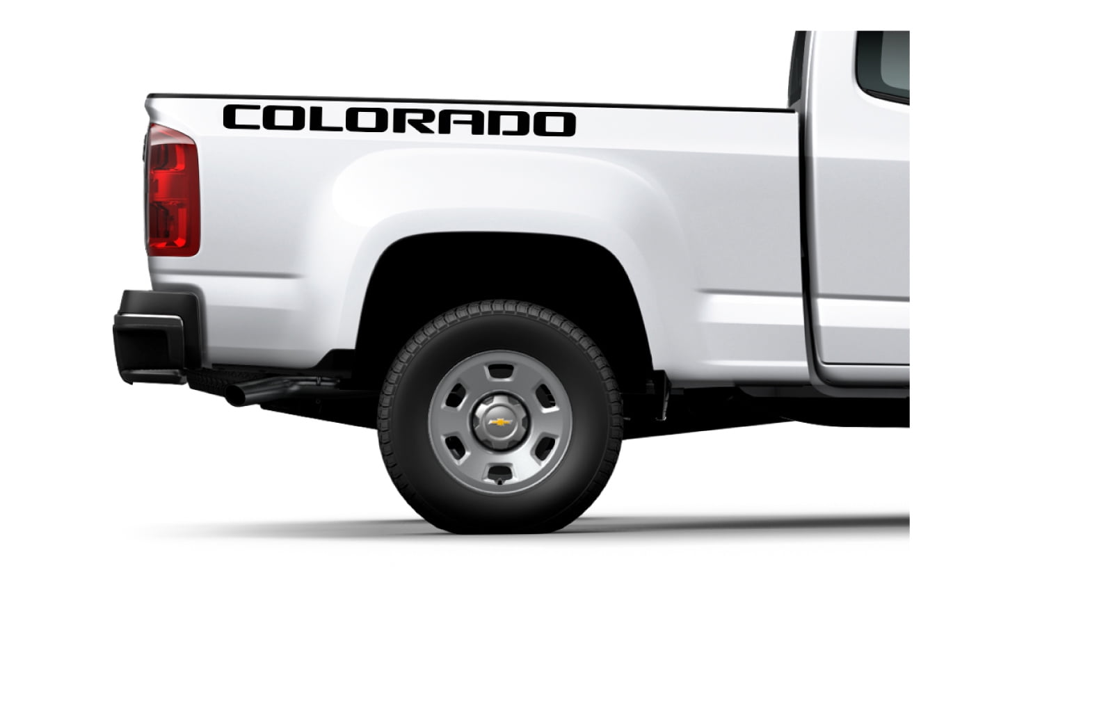 Chevy Colorado Gloss Black Bedside Lettering Decals 2014-2025 Set of 2 ...