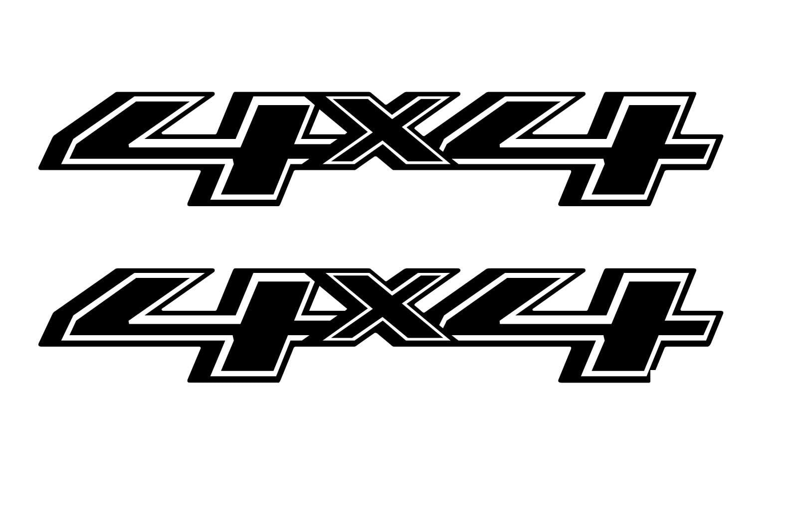 Chevy Colorado Matte Black 4X4 Bedside Decals 2014-2022 Set of 2 GM ...