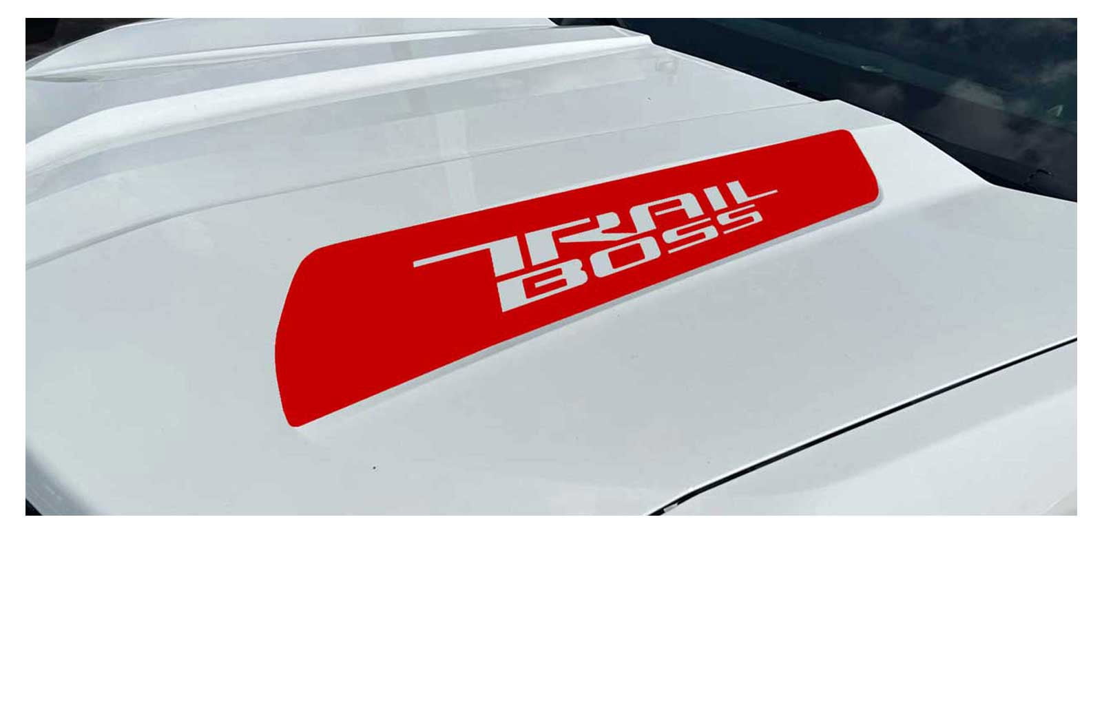 Chevy Colorado Red Trail Boss Hood Decals 2023-2025 Set of 2 - GM ...