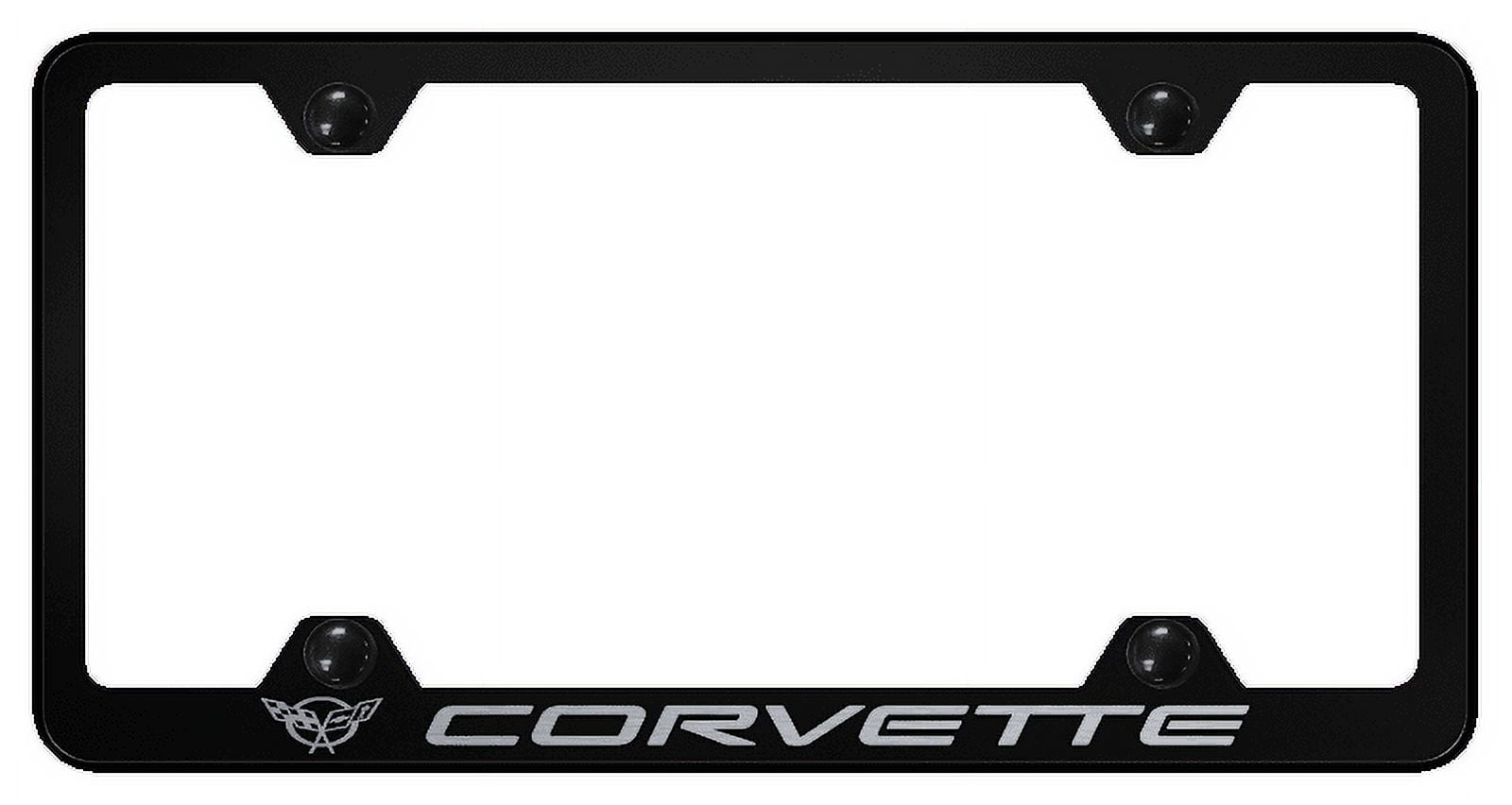 Chevy Corvette C5 Laser Etched Logo Wide Body License Plate Frame ...