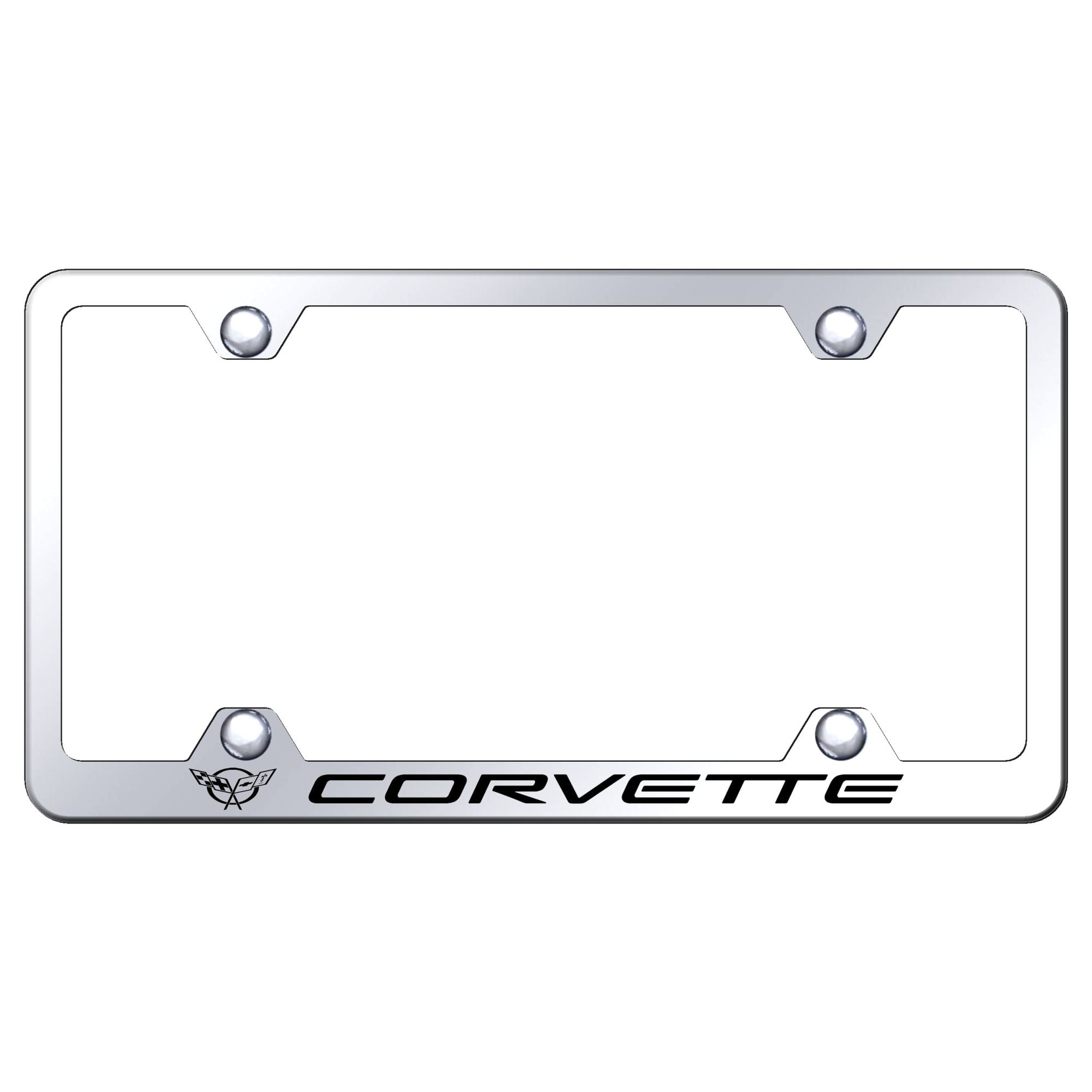Chevy Corvette C5 Laser Etched Logo Wide Body License Plate Frame ...