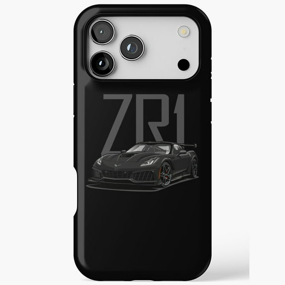 Chevy Corvette C7 ZR1 Black iPhone Case 17 through 11 Pro Max - Walmart.com