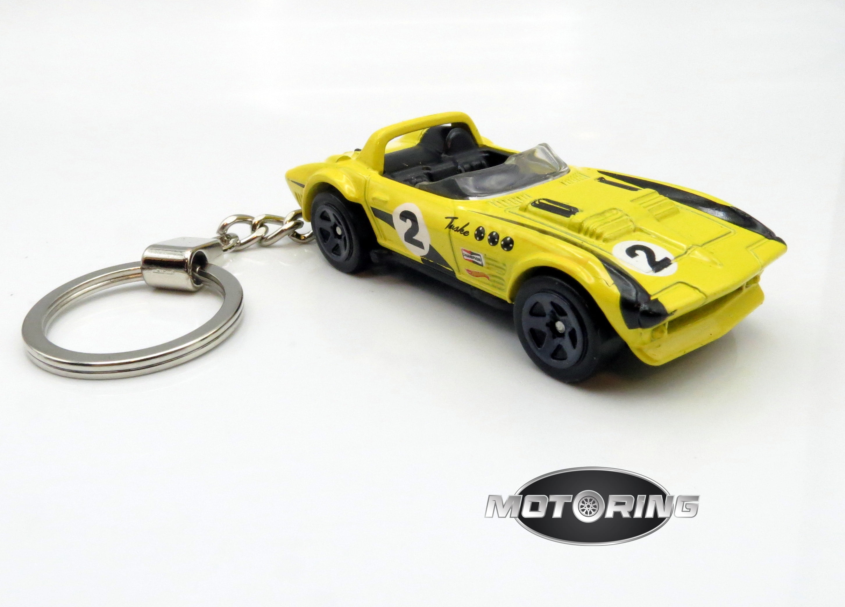 Chevy Corvette Grand Sport Roadster Yellow Car Rare Keychain 1:64 ...