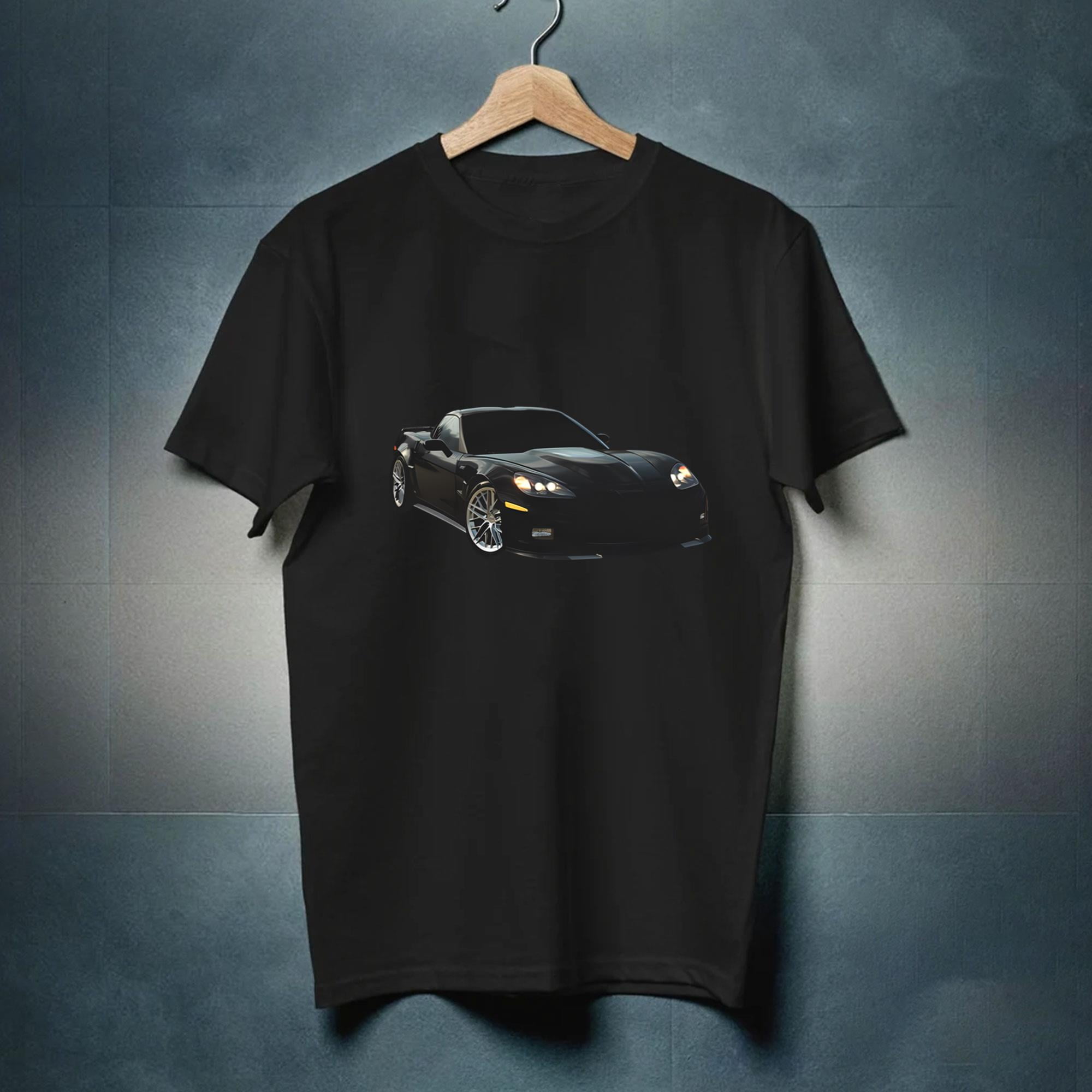 Chevy Corvette ZR1 C6 Mens T shirt - American Sports Car Racing Tee 100 ...