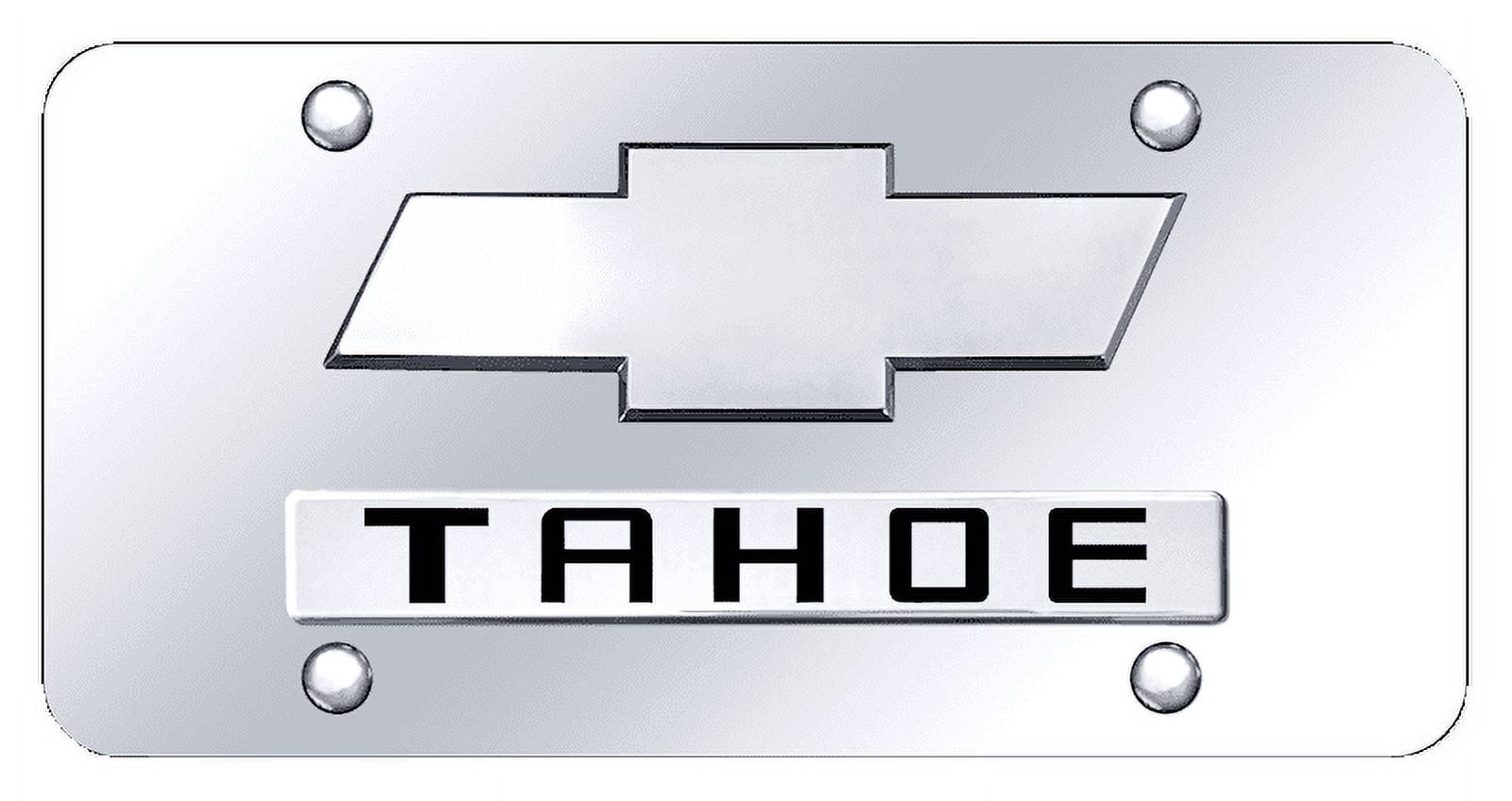Chevy Dual New Logo Tahoe License Plate (Chrome) - Walmart.com