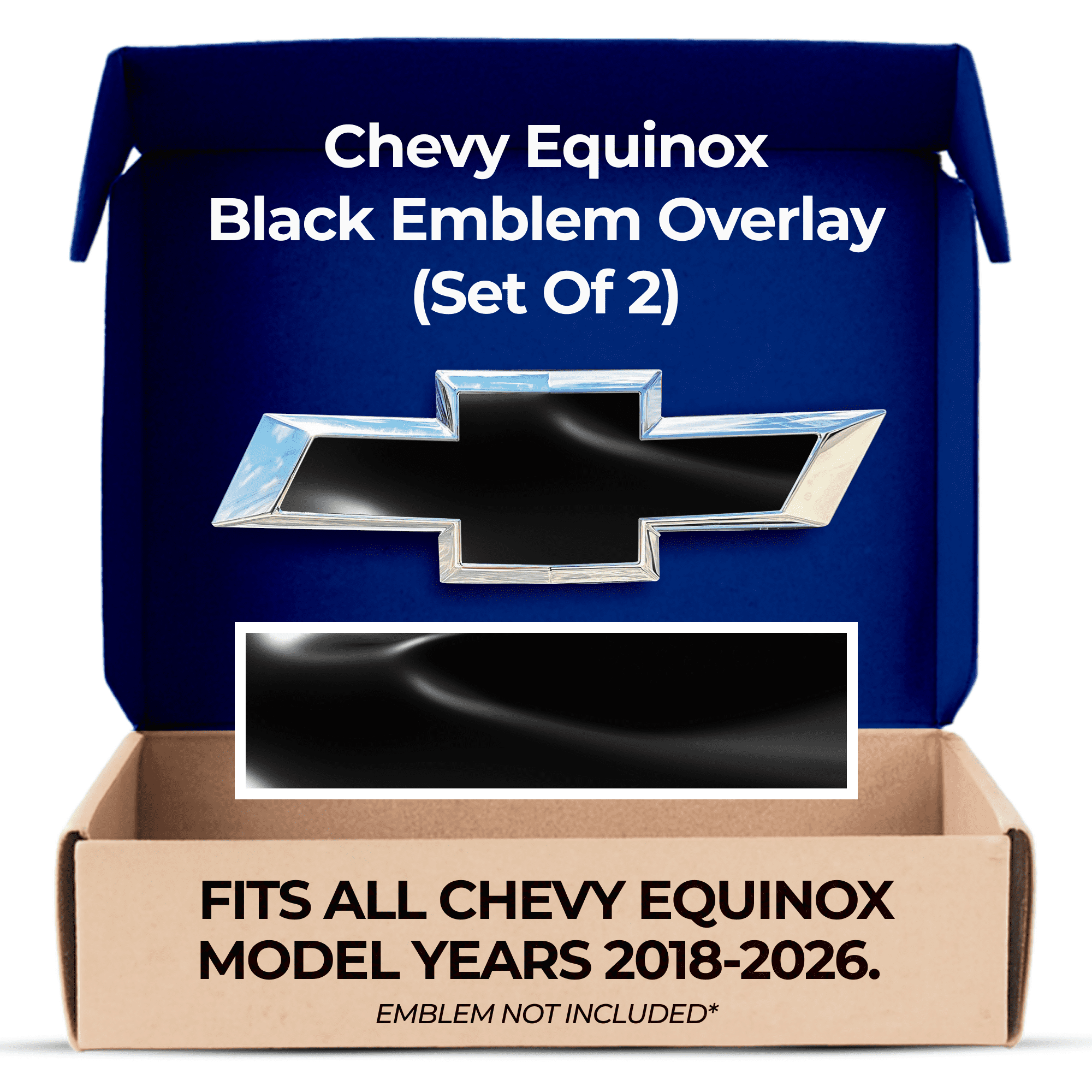 Chevy Equinox Blackout Grille Gate Bowtie Emblem Overlay Decals 2018 ...