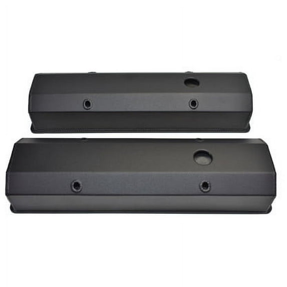 Chevy Fabricated Aluminum Tall Valve Covers 1/4" Rail SBC 327 350 383 ...