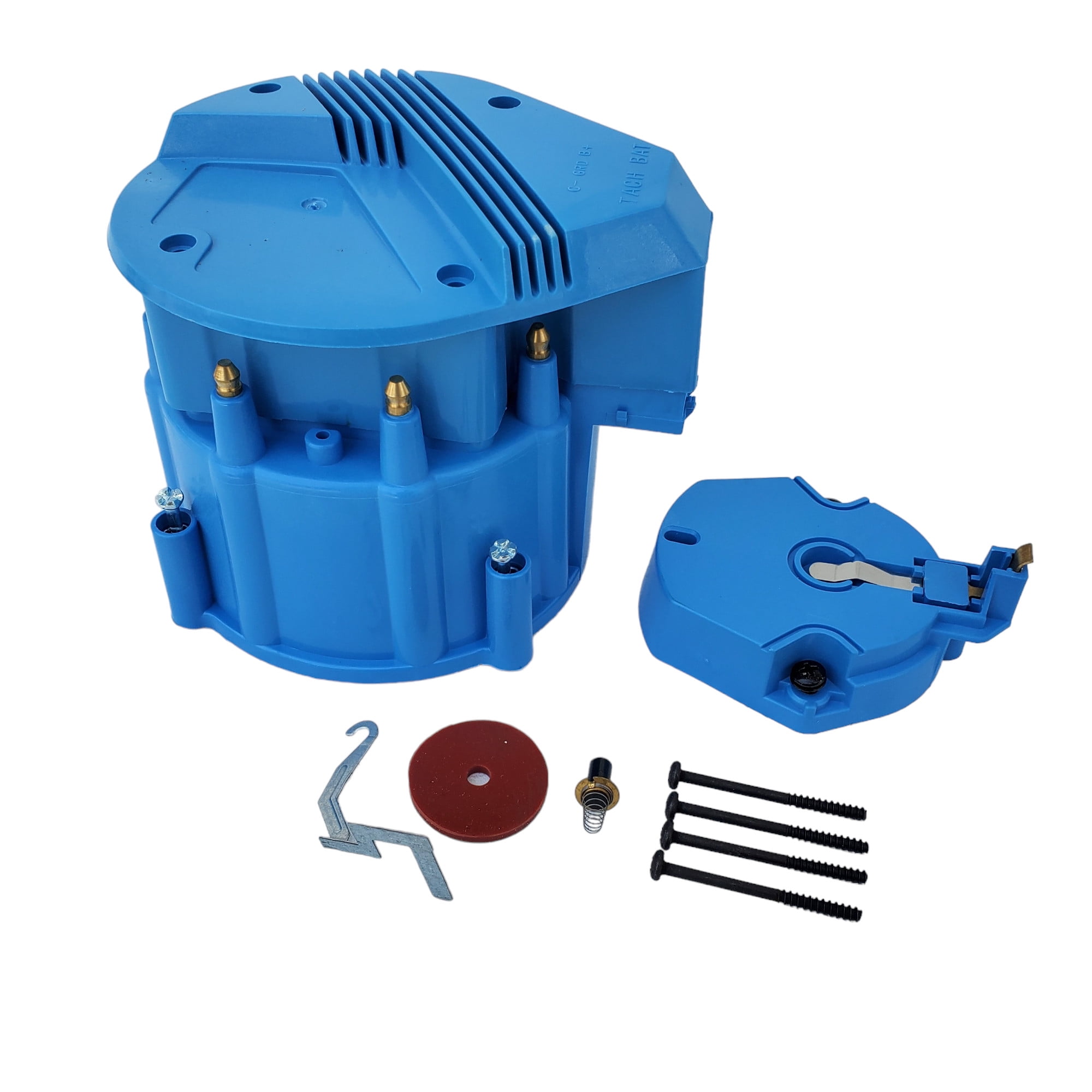 Chevy GM Blue HEI Large Distributor Cap Rotor Kit SBC BBC 305 327 350 ...