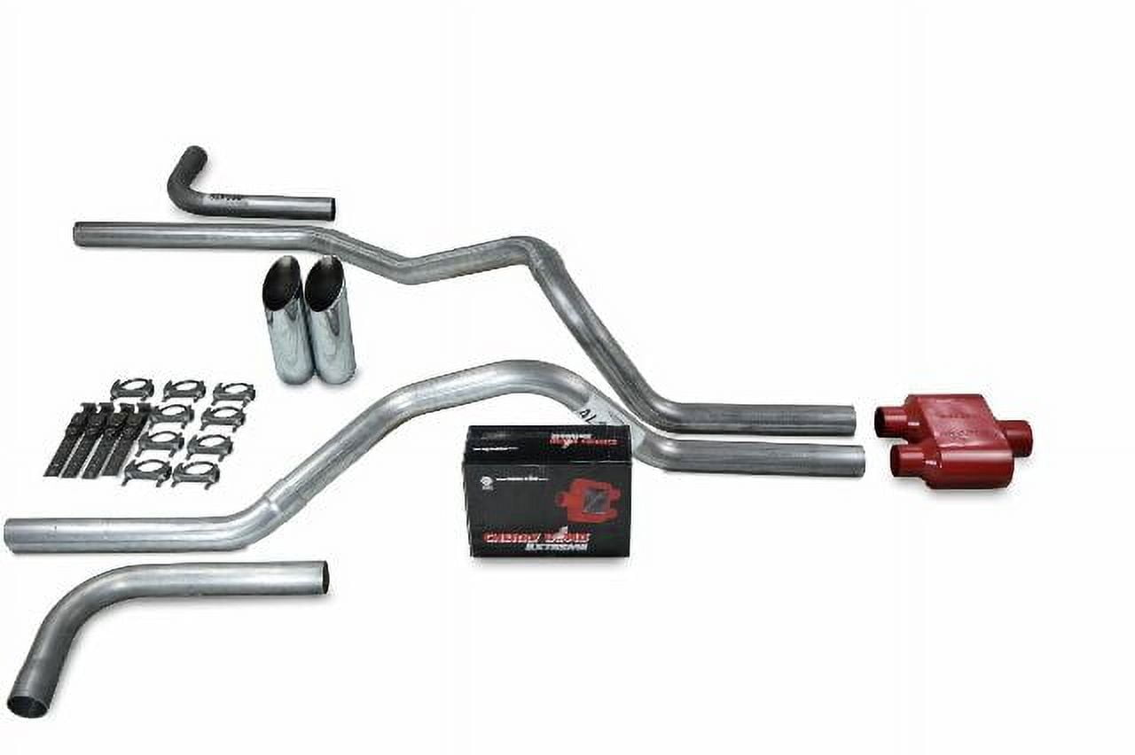 Chevy GMC 1500 15-18 2.5" Dual Exhaust Kits Cherry Bomb Extreme Slash ...