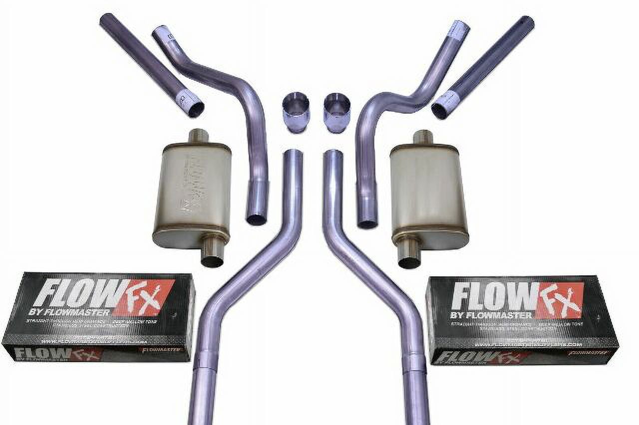 Chevy GMC C10 63-72 2.5" Dual Exhaust Kits Flowmaster Flow FX Double ...