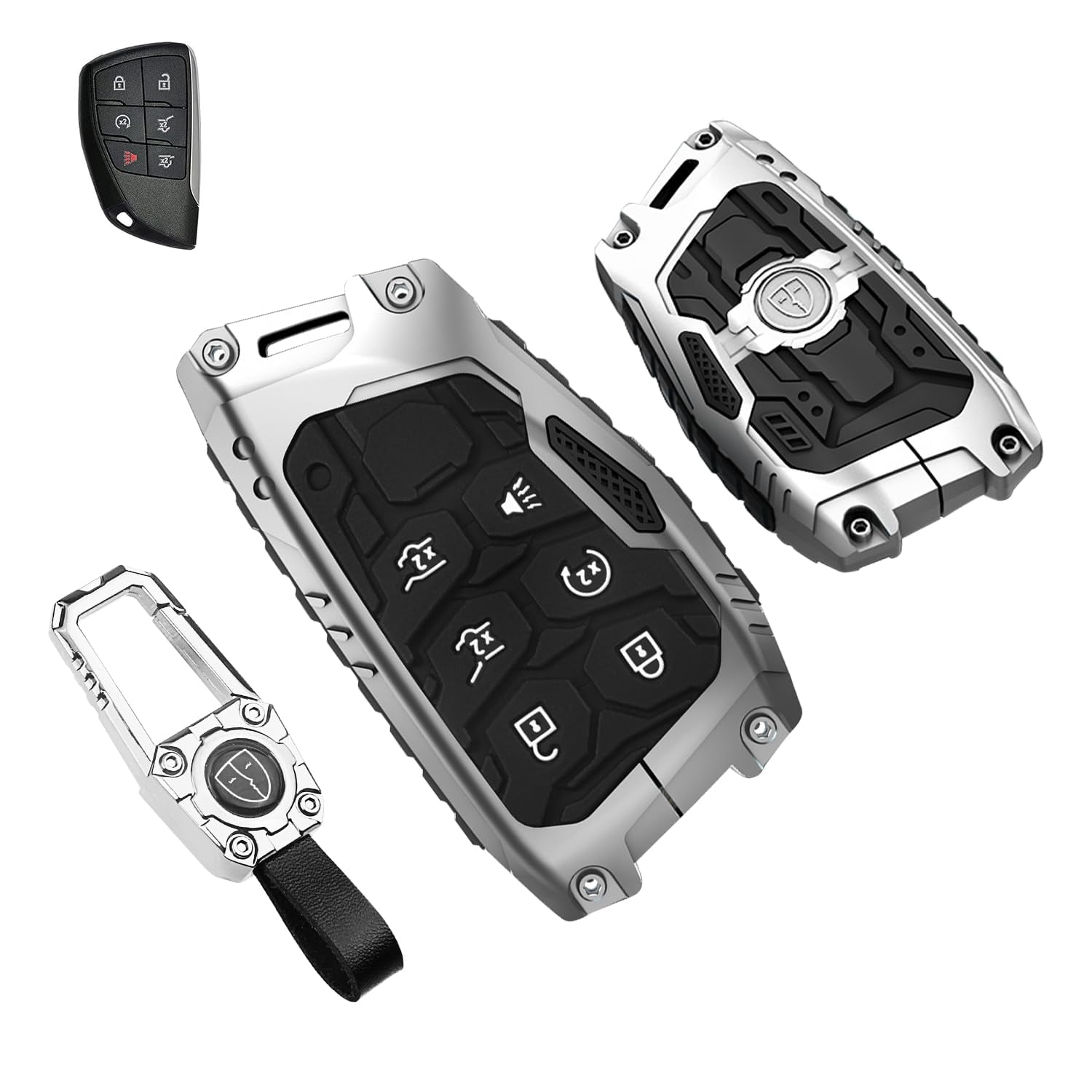 for Chevy Heavy Key fob Cover, for Chevy 2022 2023 2024 2025 Silverado ...