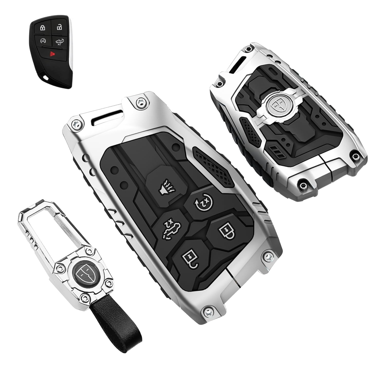 for Chevy Heavy Key fob Cover, for Chevy 2022 2023 2024 2025 Silverado ...