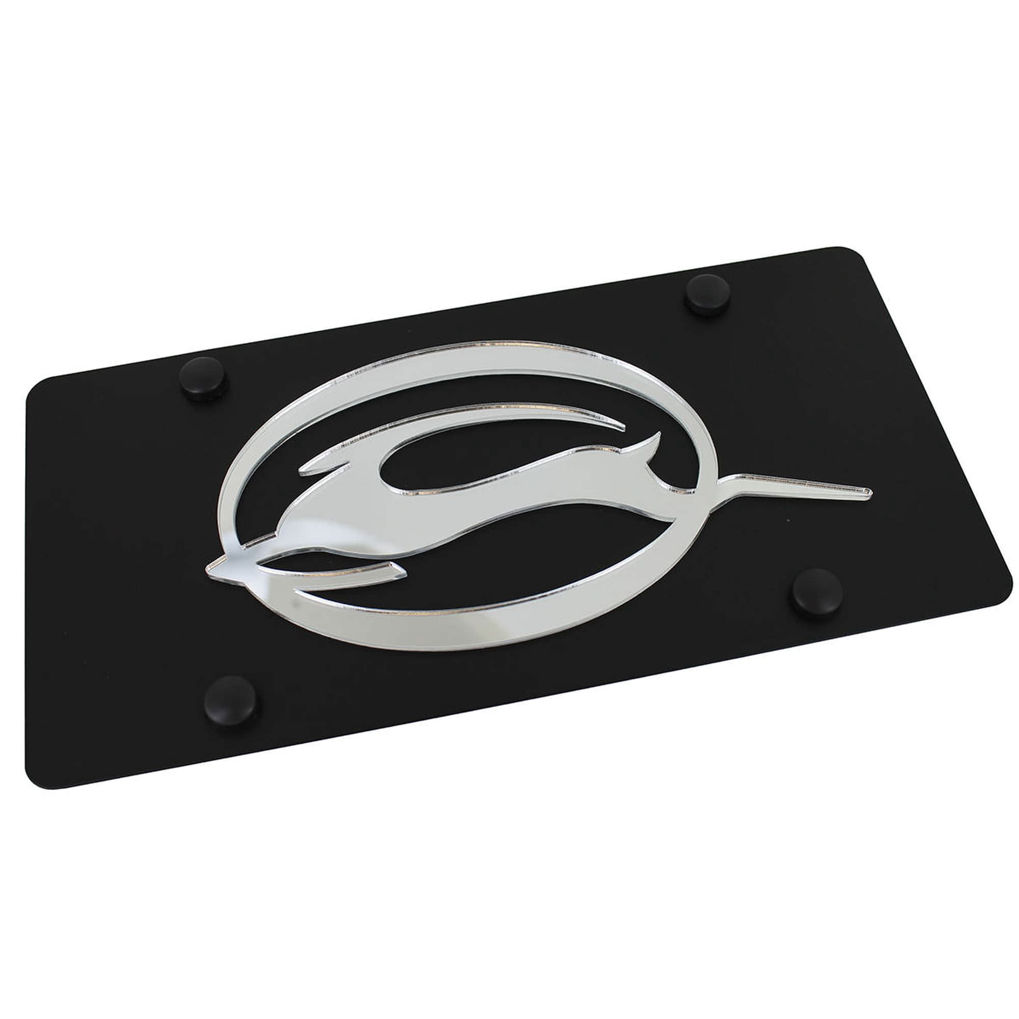 Chevy Impala Logo License Plate (Black) - Walmart.com