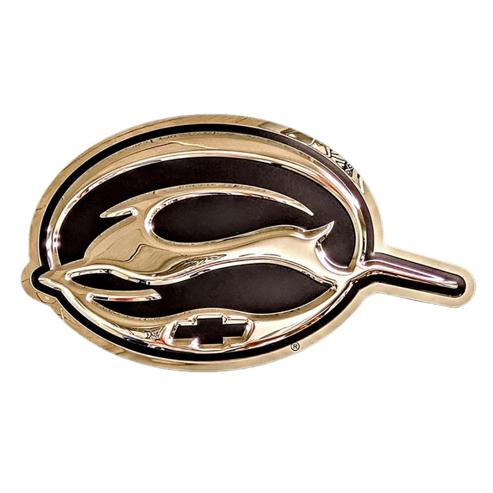 Chevy Impala Logo Stainless Steel Wall Hanging Sign - Chrome/Black : 12 ...