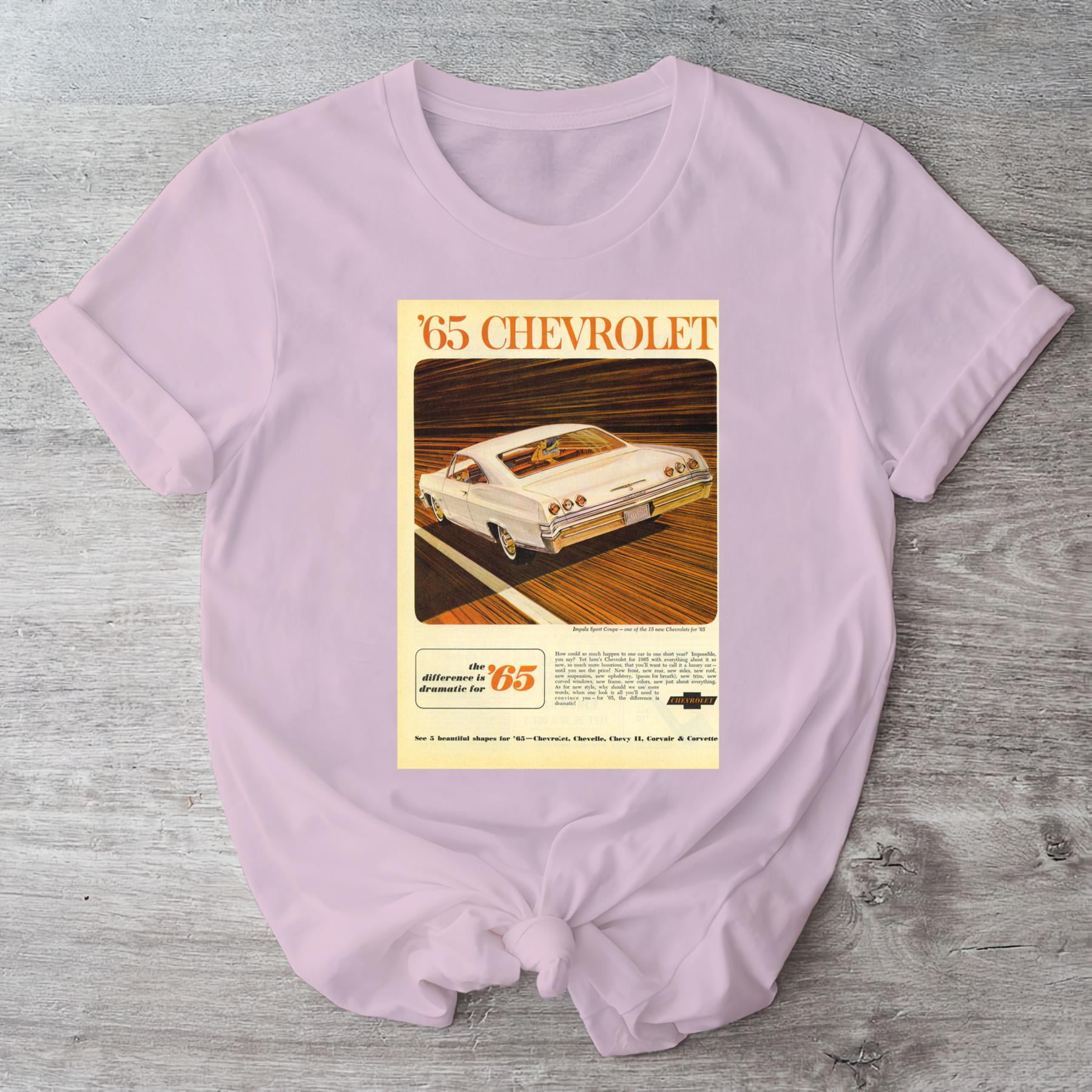 Chevy Impala Retro Tshirt Vintage 60s Catalog Unisex Full Size Tee-TH40598 - Walmart.com