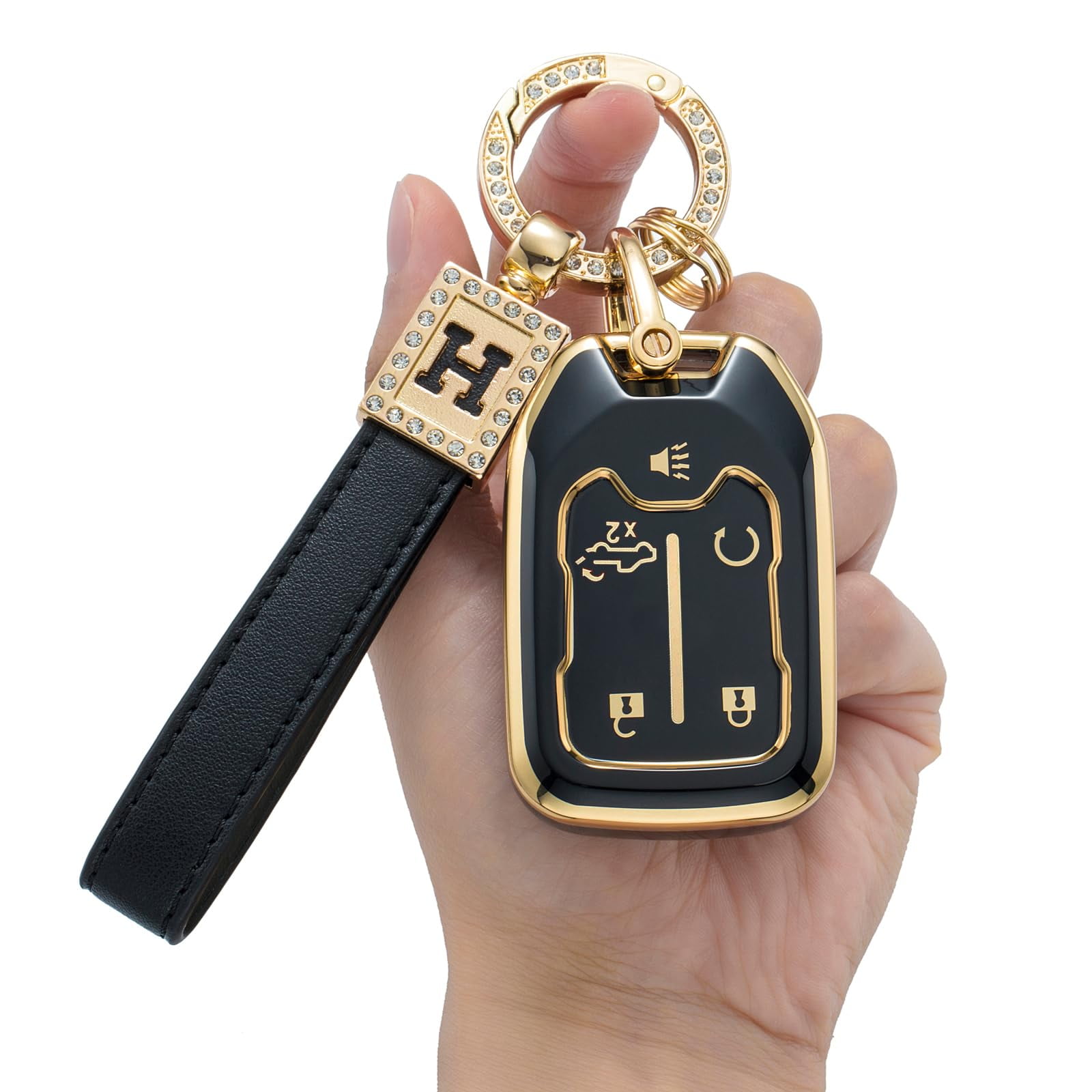 For Chevy Key Fob Cover with Keychain,Soft TPU 360 Degree Protection ...