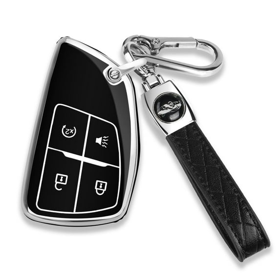 for Chevy Key Fob Cover with Keychain Soft TPU Protection Case ...