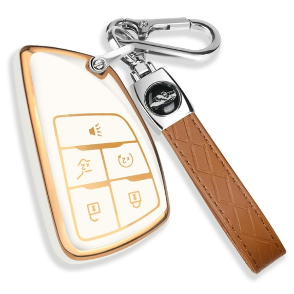 for Chevy Key Fob Cover with Keychain Soft TPU Protection Case ...