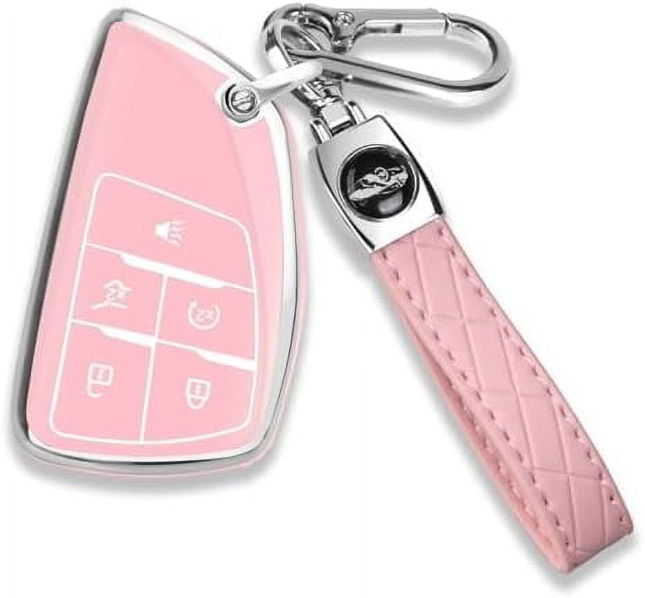 for Chevy Key Fob Cover with Keychain Soft TPU Protection Case ...