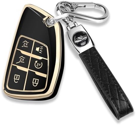 for Chevy Key Fob Cover with Keychain Soft TPU Protection Case ...