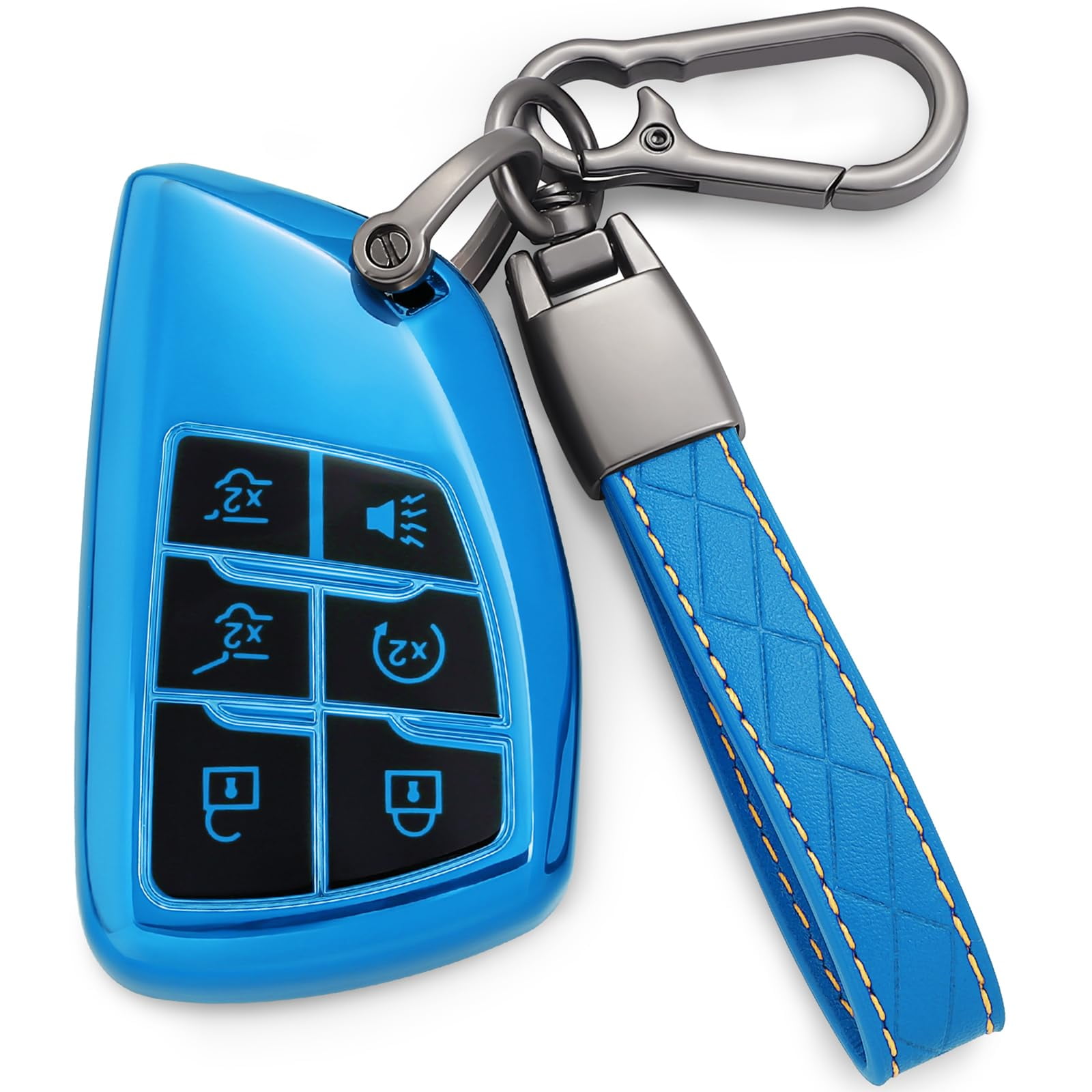 for Chevy Key Fob Cover with Keychain TPU Key Case Shell 360 Degree ...