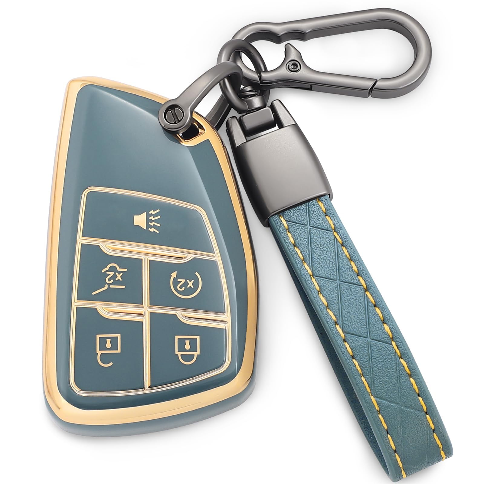 for Chevy Key Fob Cover with Keychain TPU Key Case Shell 360 Degree ...