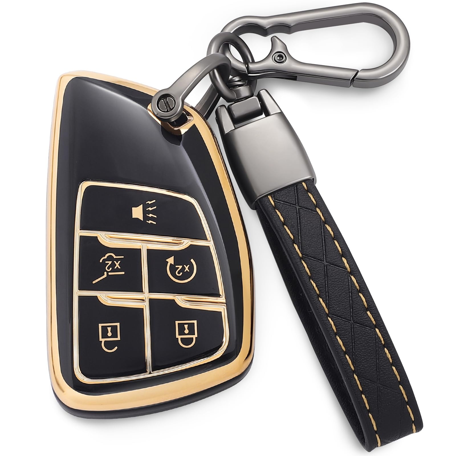 for Chevy Key Fob Cover with Keychain TPU Key Case Shell 360 Degree ...