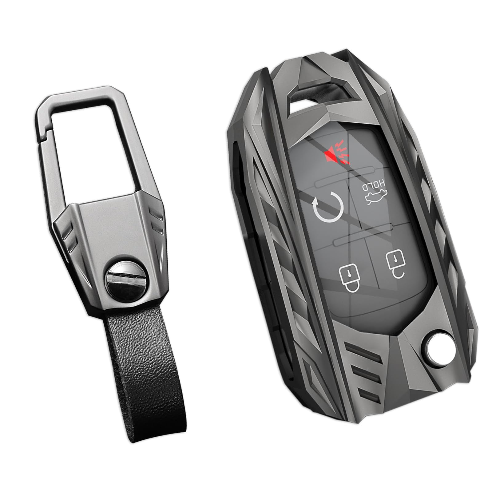 for Chevy Key Fob Cover,Keychain,Zinc Alloy Protection Car Key Case for ...