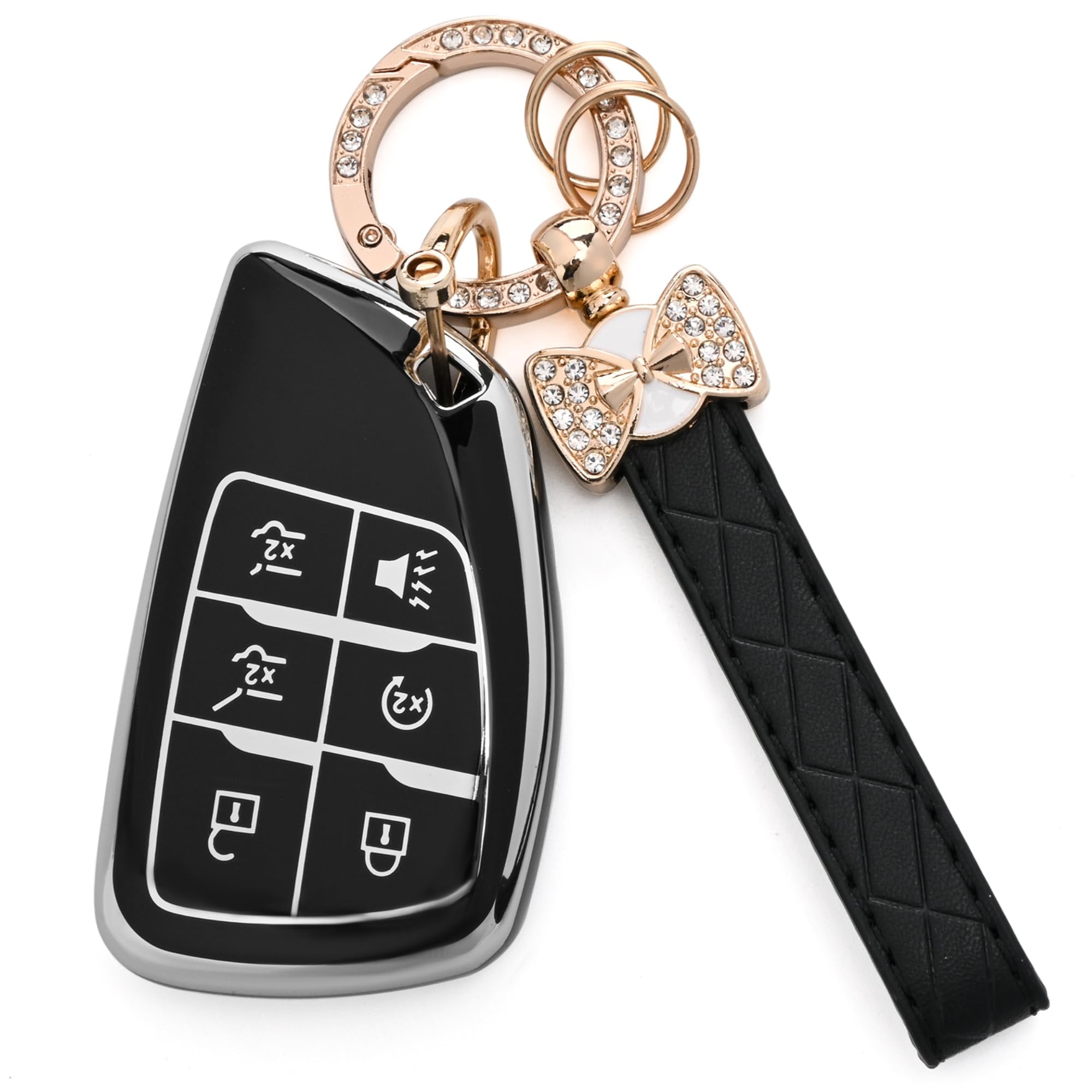 for Chevy Key Fob Cover - Soft TPU Protection Case with Keychain for ...