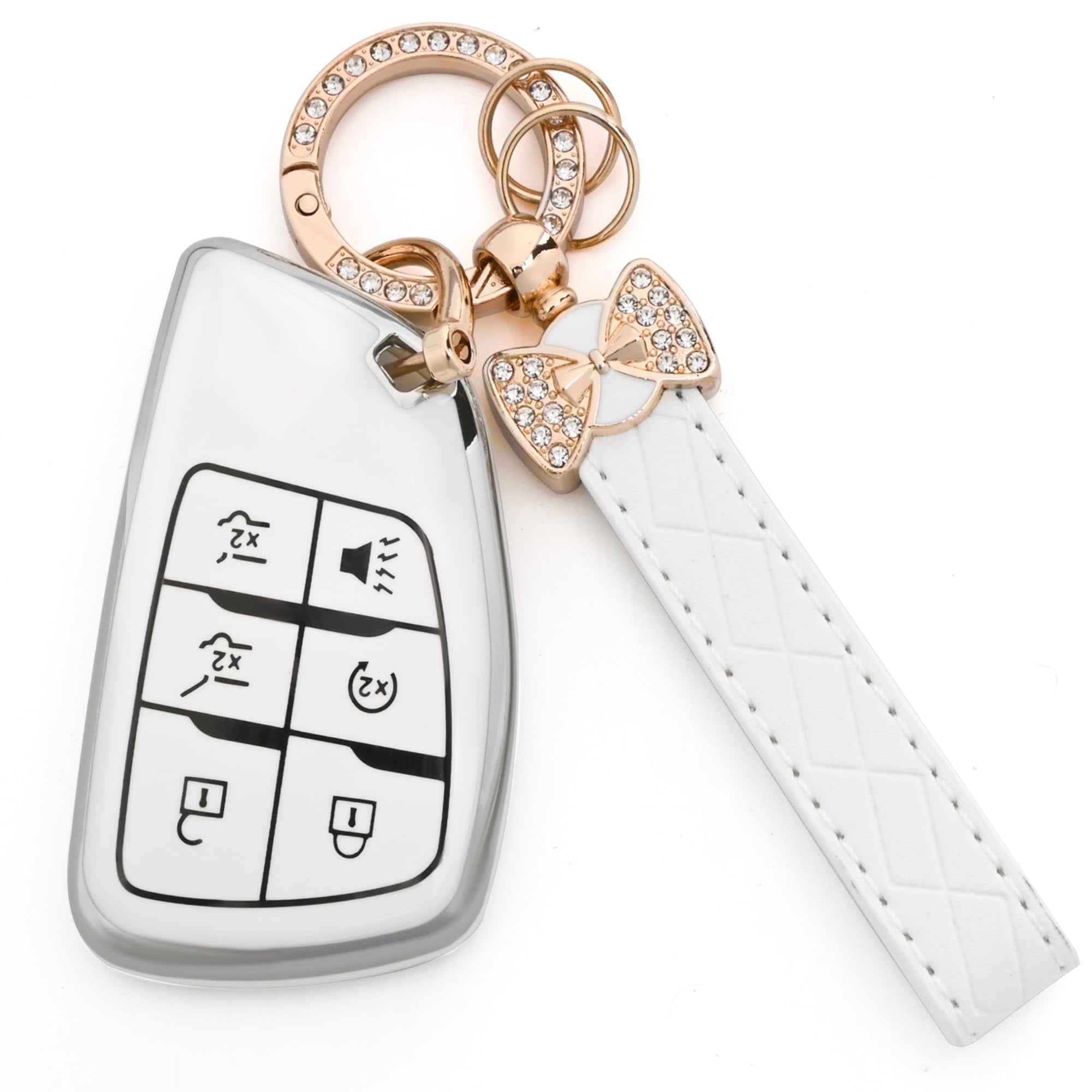 for Chevy Key Fob Cover - Soft TPU Protection Case with Keychain for ...