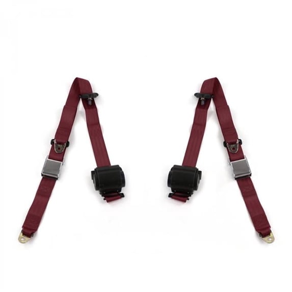 Chevy LUV Truck 1972-1980 Airplane 3 Point Burgandy Retractable Bucket ...
