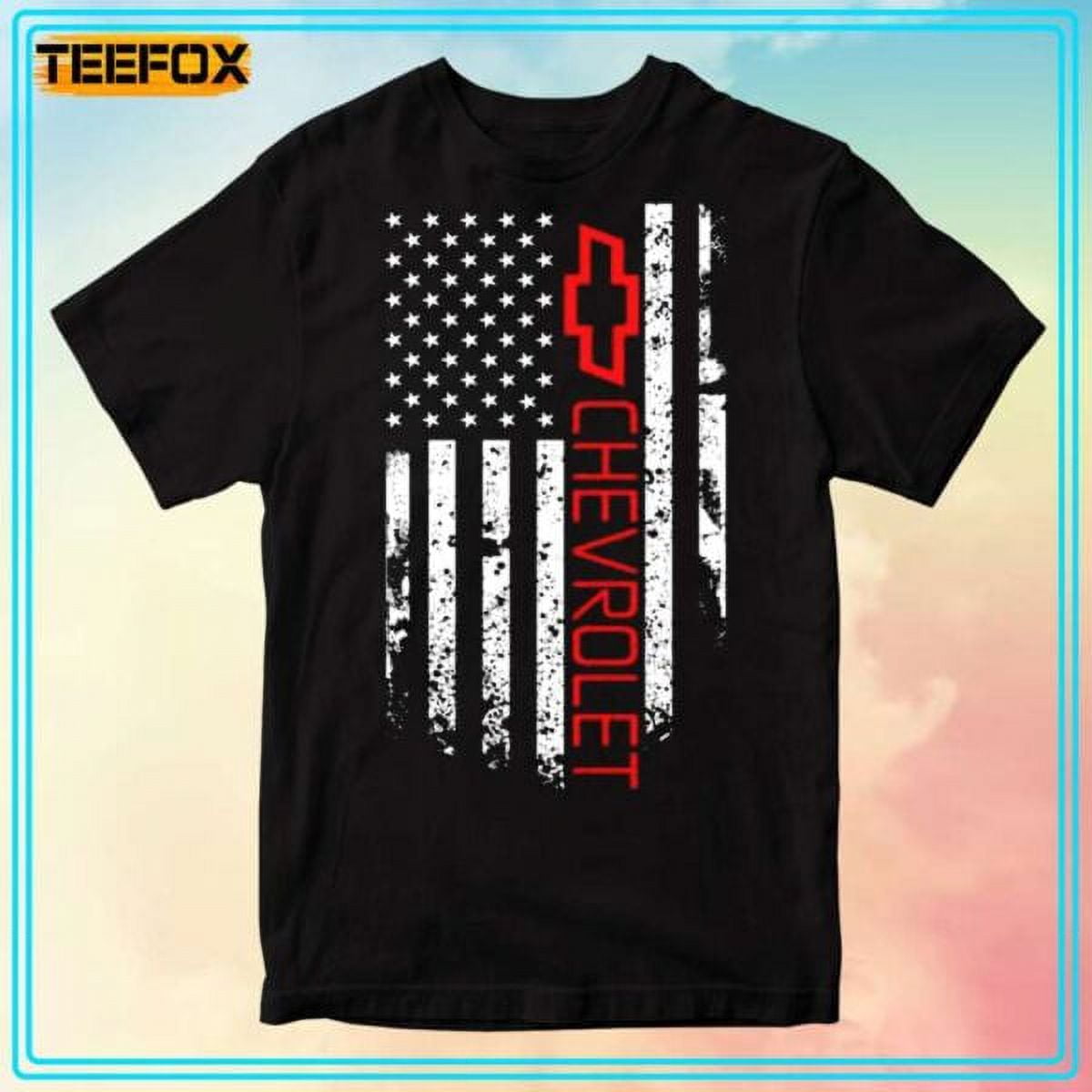 Chevy Logo American Flag Unisex T-Shirt - Walmart.com