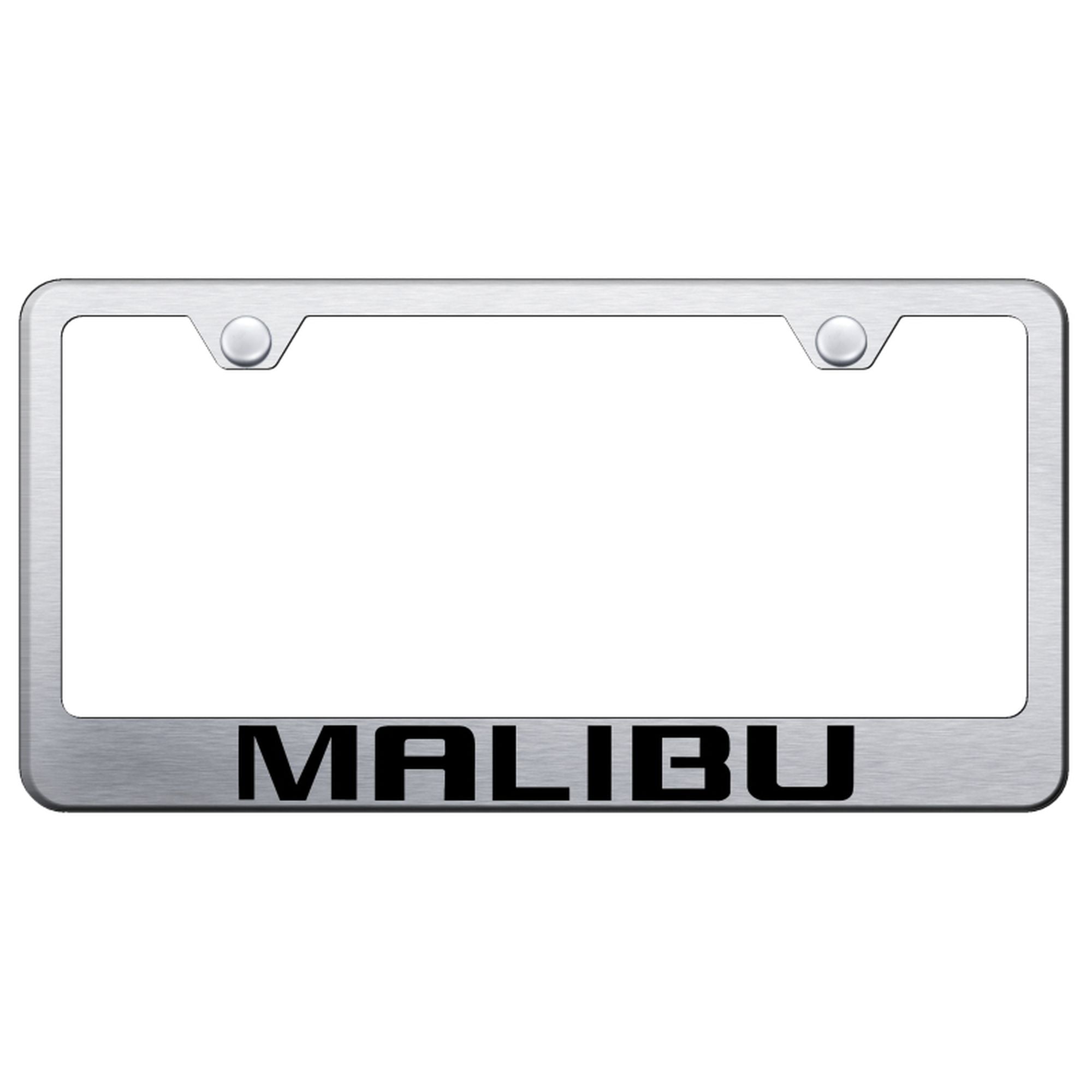 Chevy Malibu Laser Etched Logo Stainless Steel License Plate Frame ...