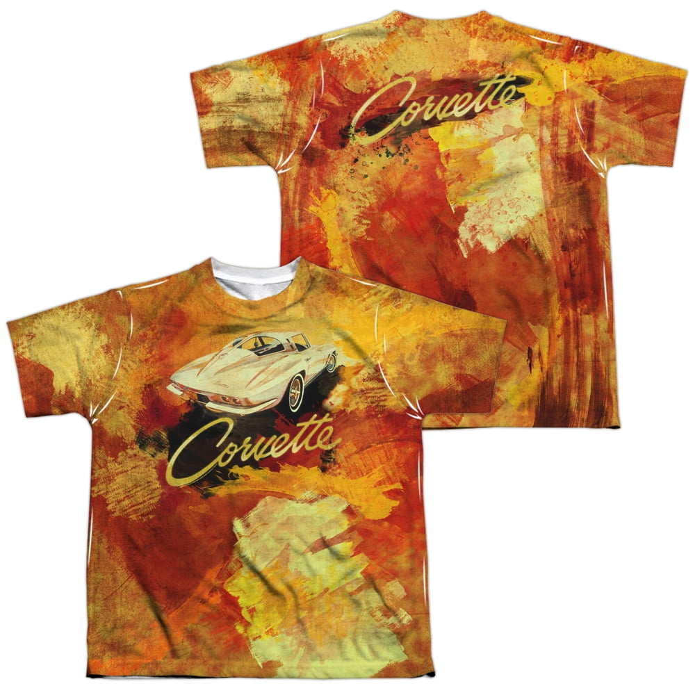 Chevy Men's Painted Sting Ray Sublimation T-shirt White - Walmart.com
