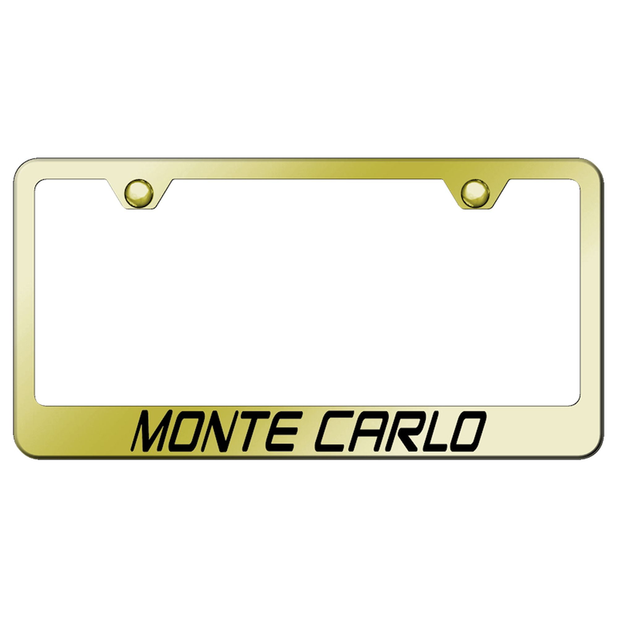 Chevy Monte Carlo Laser Etched Logo Stainless Steel License Plate Frame ...