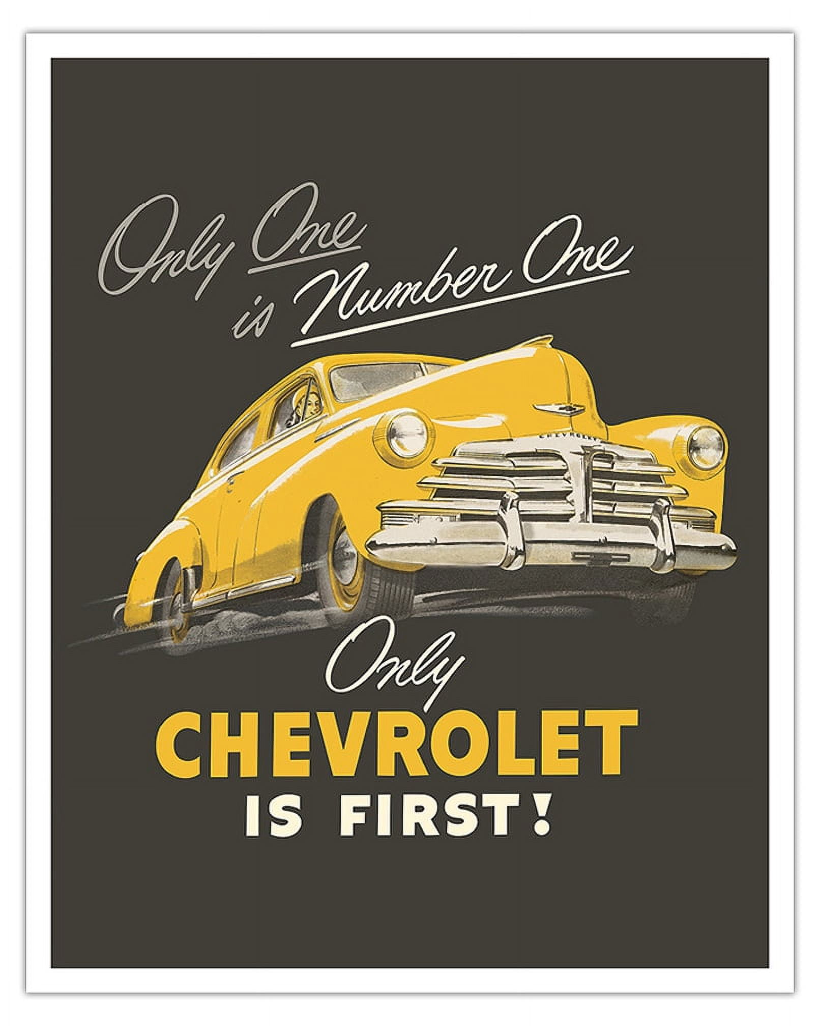 Chevy - Only One is Number One - Chevrolet Automobile - Vintage ...