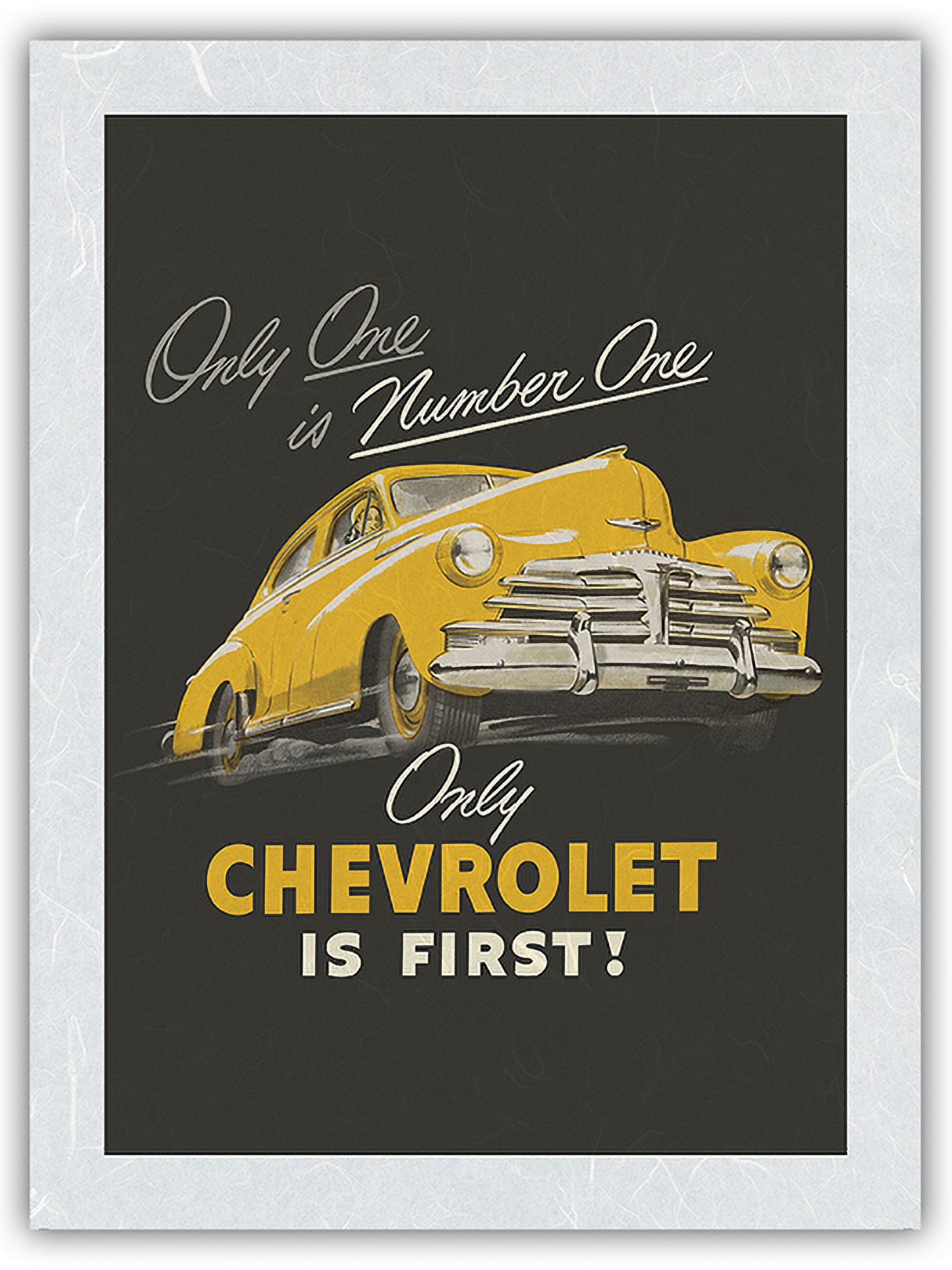 Chevy - Only One is Number One - Chevrolet Automobile - Vintage ...