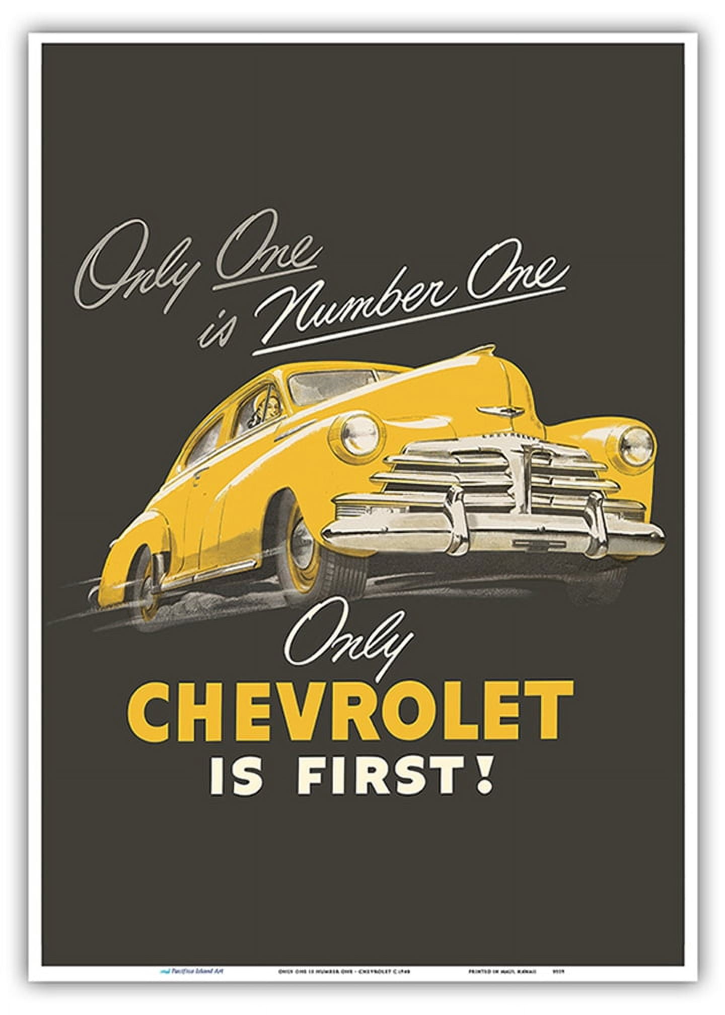 Chevy - Only One is Number One - Chevrolet Automobile - Vintage ...