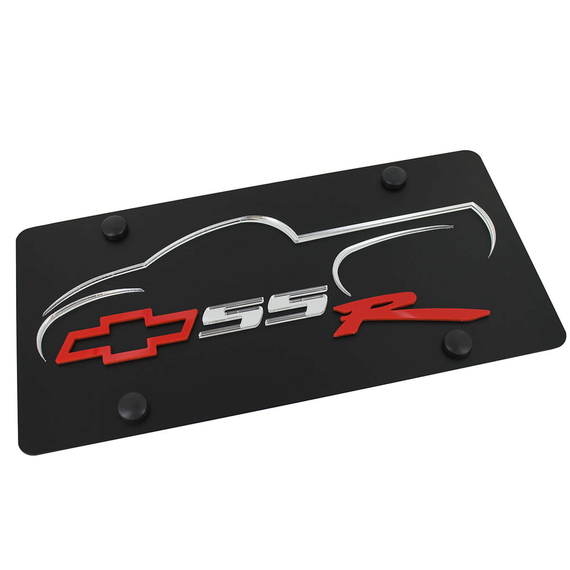 Chevy SSR Logo License Plate (Black) - Walmart.com