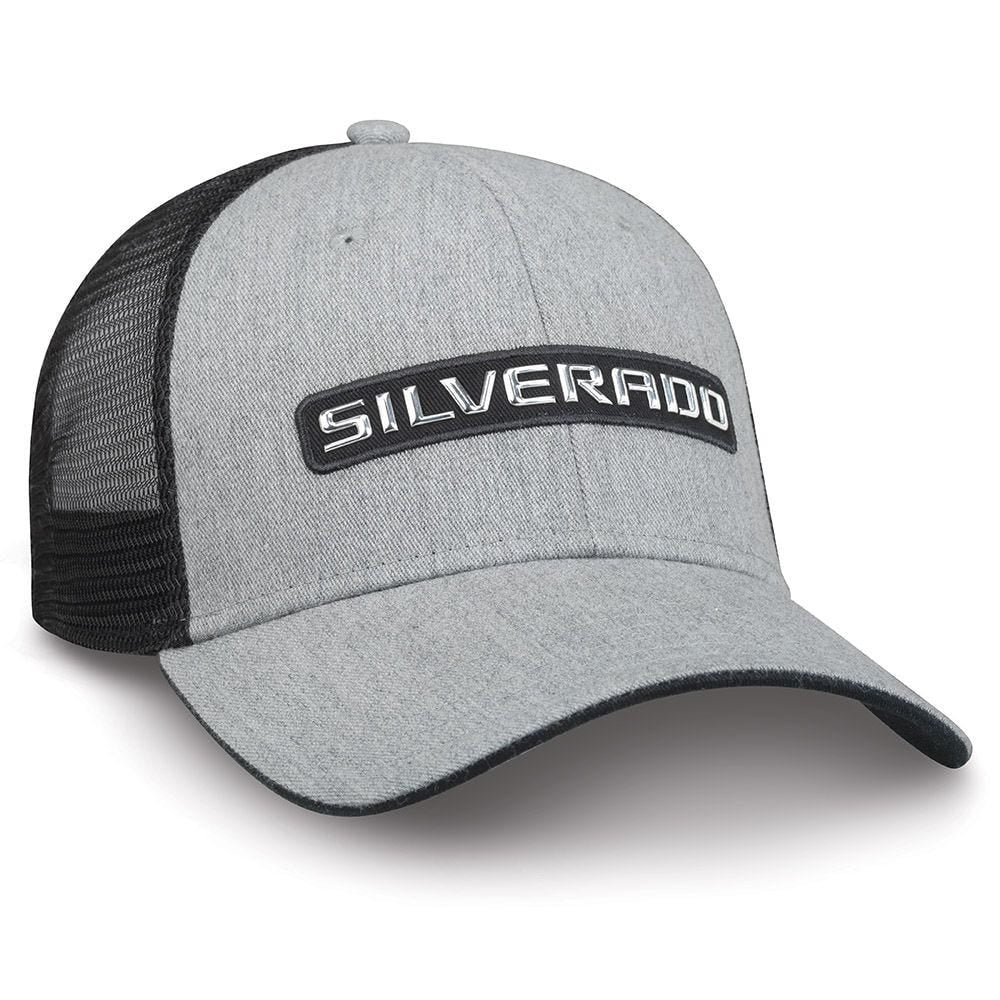 Chevy Silverado 3D Badge Gray & Mesh Hat - Walmart.com
