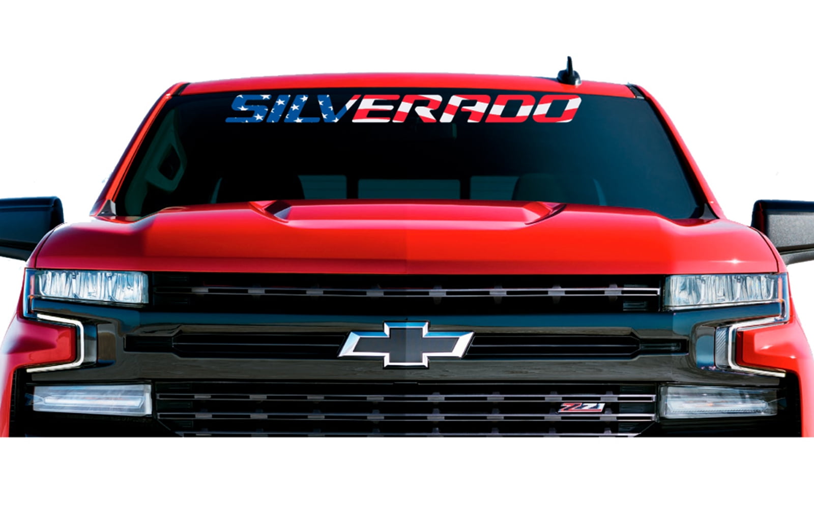 Chevy Silverado American Flag Windshield Banner Decal 2015-2025 GM ...