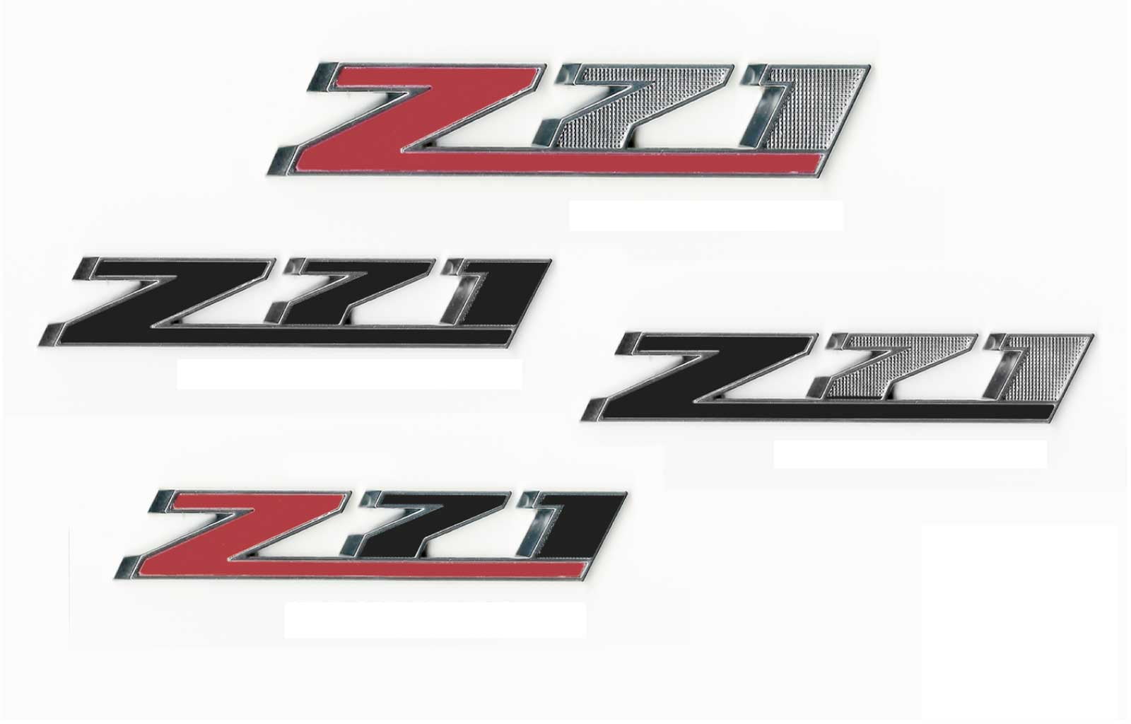 Chevy Silverado Black Z71 Grille Emblem Insert Lettering Kit 2014-2018 ...