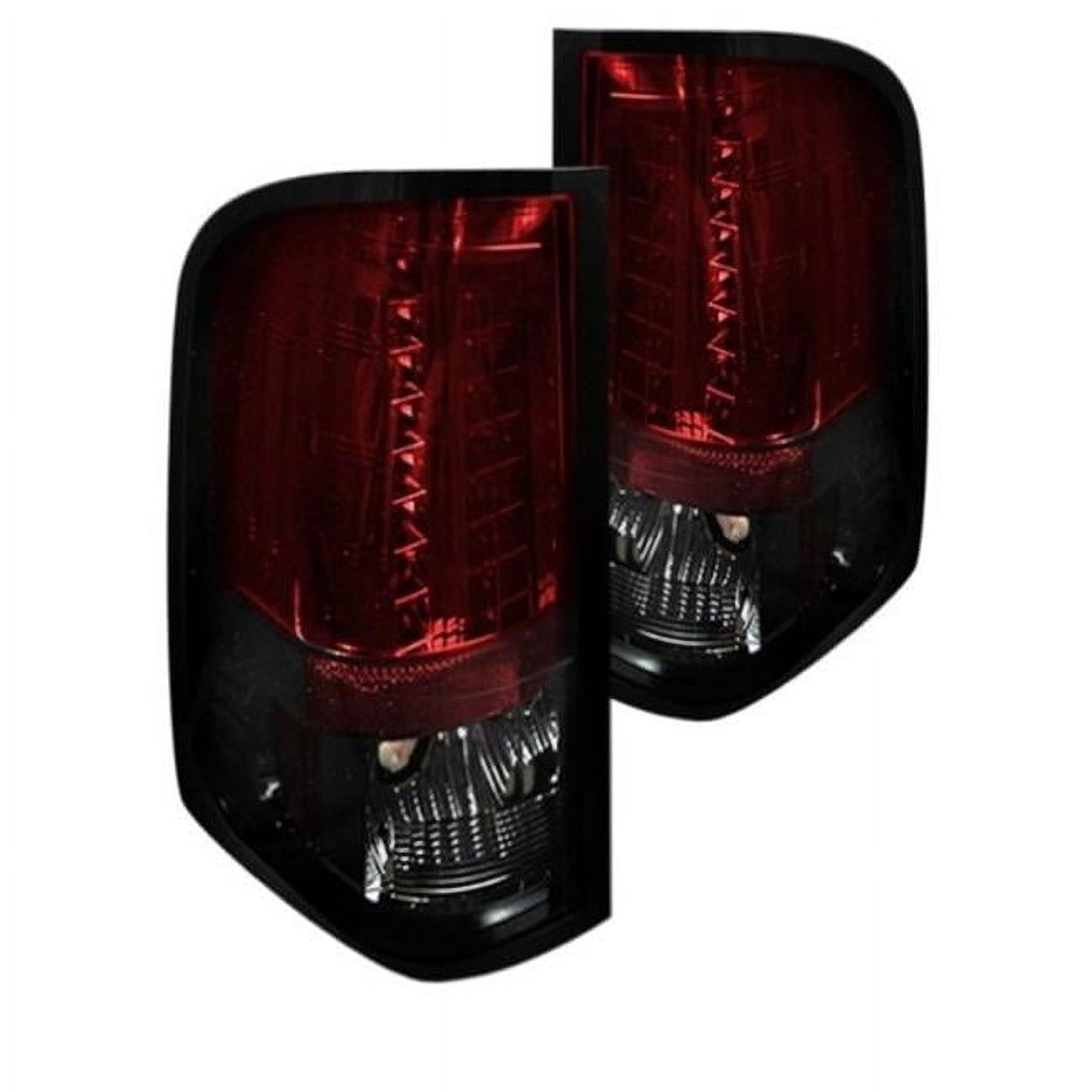 Chevy Silverado Chrome, Red & Smoke LED Tail Lights - Walmart.com