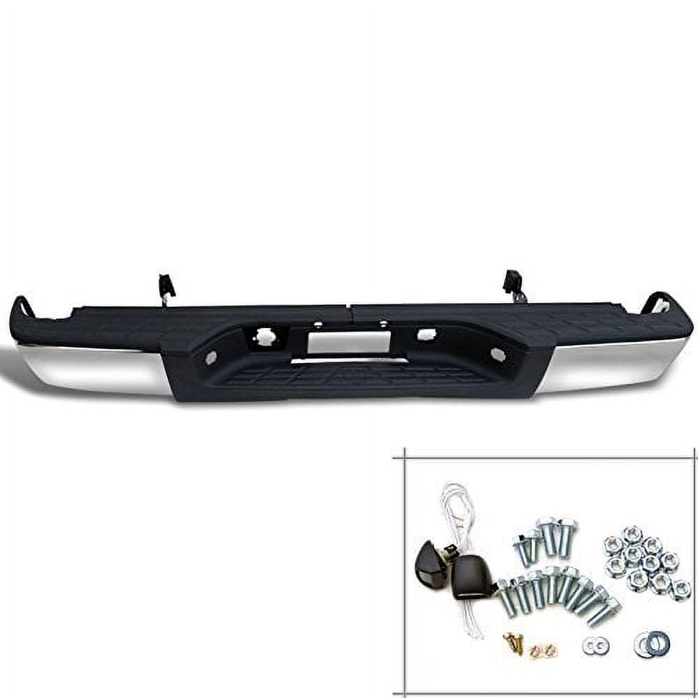 Chevy Silverado GMC Sierra 1500 Chrome Rear Bumper Step+Pad W/O Sensor ...