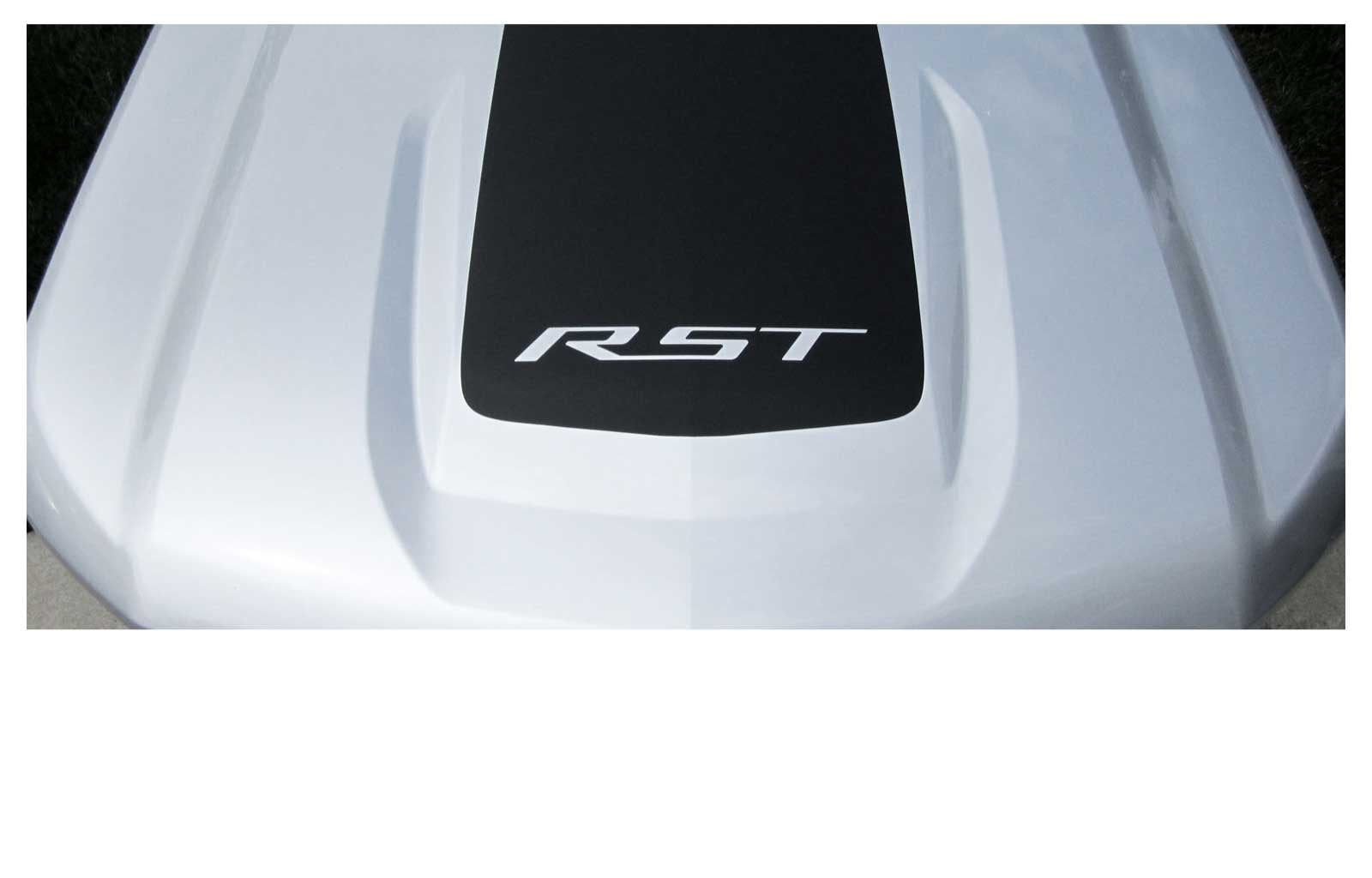 Chevy Silverado Gloss Black RST Hood Decal Graphic 2019-2025 GM ...