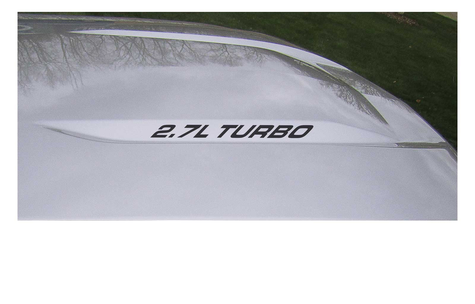 Chevy Silverado Matte Black 2.7L TURBO Hood Lettering Decals 2019-2025 ...