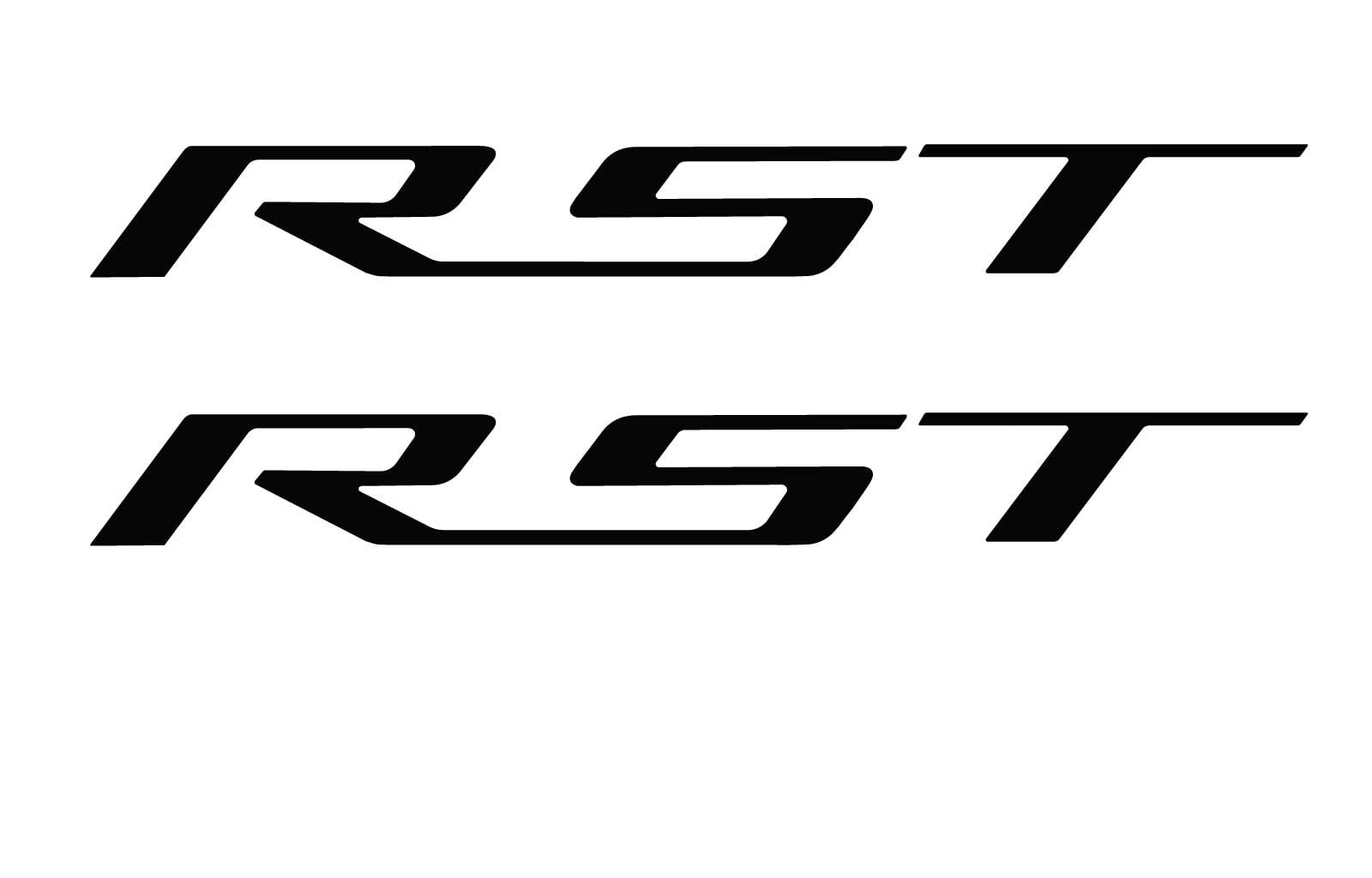Chevy Silverado Matte Black RST Bedside Decals 2019-2024 Set of 2 GM ...